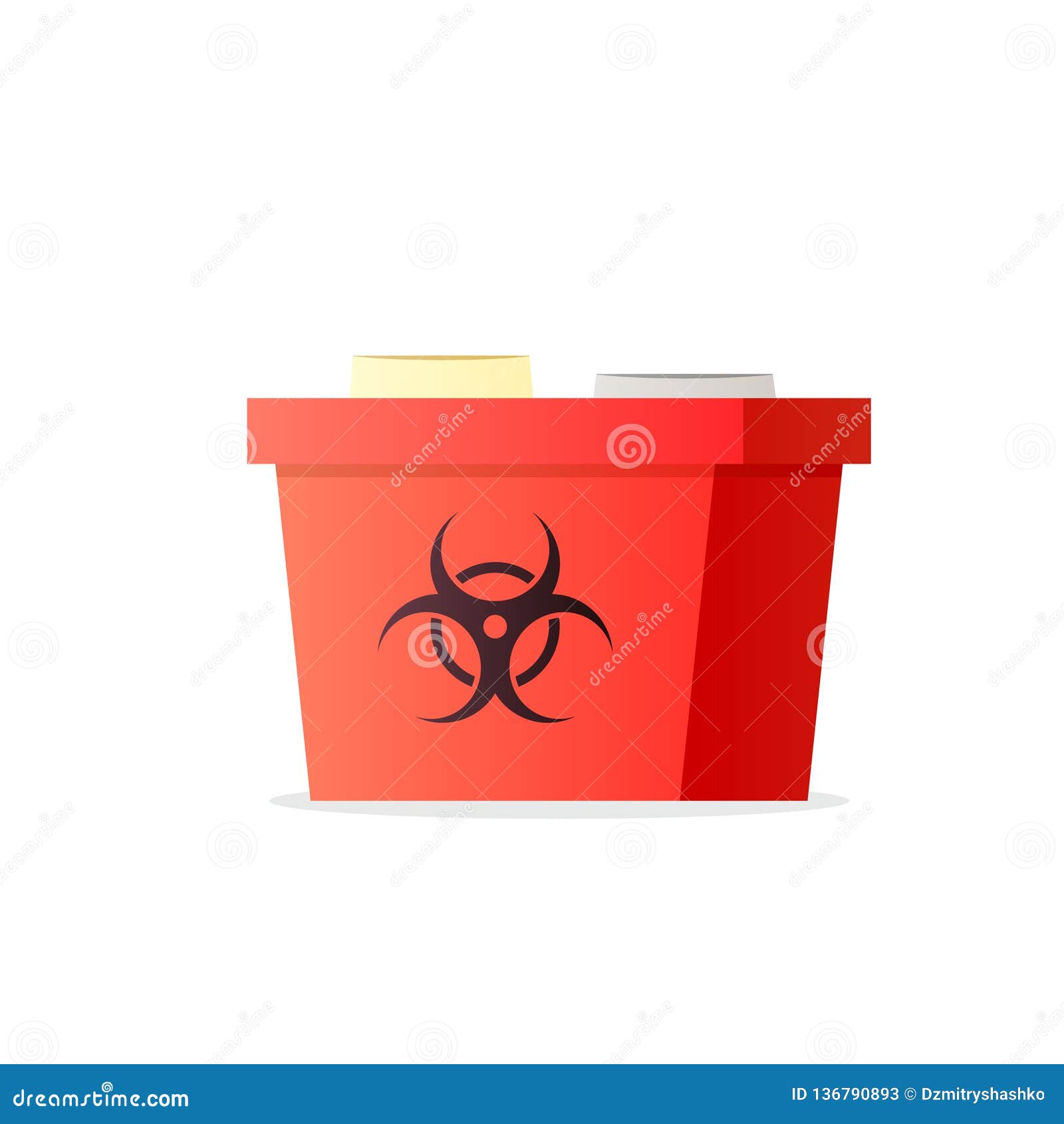 Sharp container icon. stock vector. Illustration of hazard - 136790893