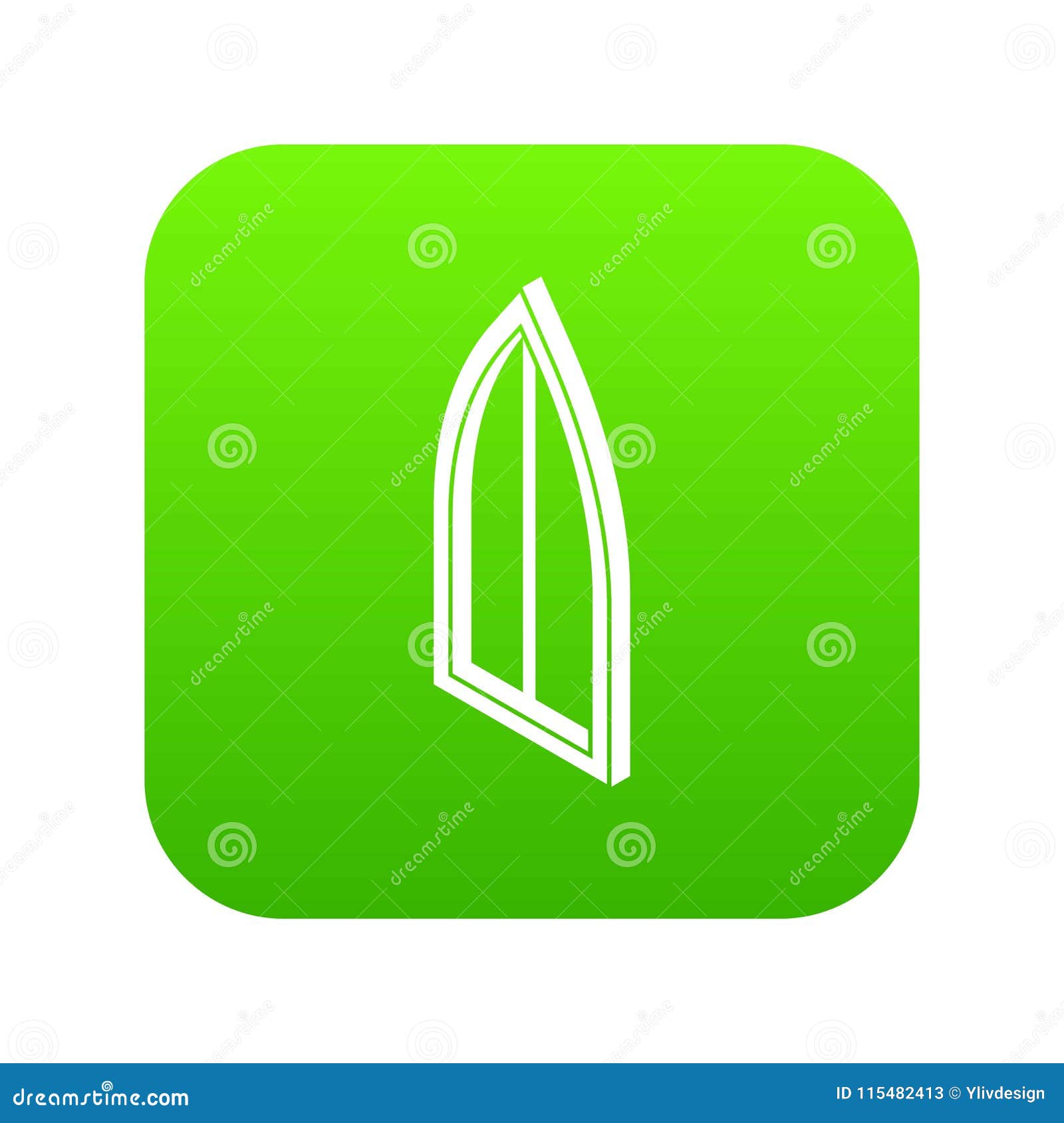 Sharp Corner Colored Icon. Can Be Used For Web, Logo, Mobile App, UI ...