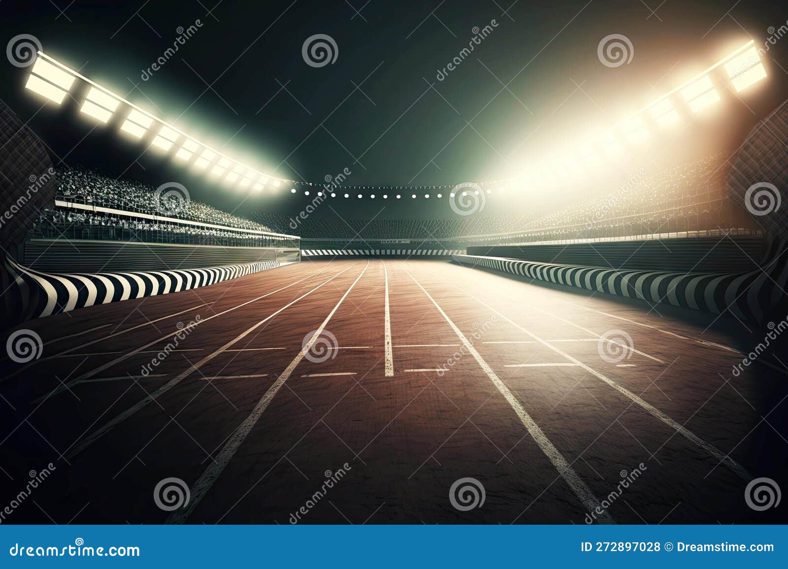 Sharp Corners and Lit Racing Track for Formula One Racing, Generative ...