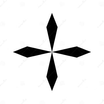 Sharp Cross Icon, Simple Symbol Stock Vector - Illustration of design ...