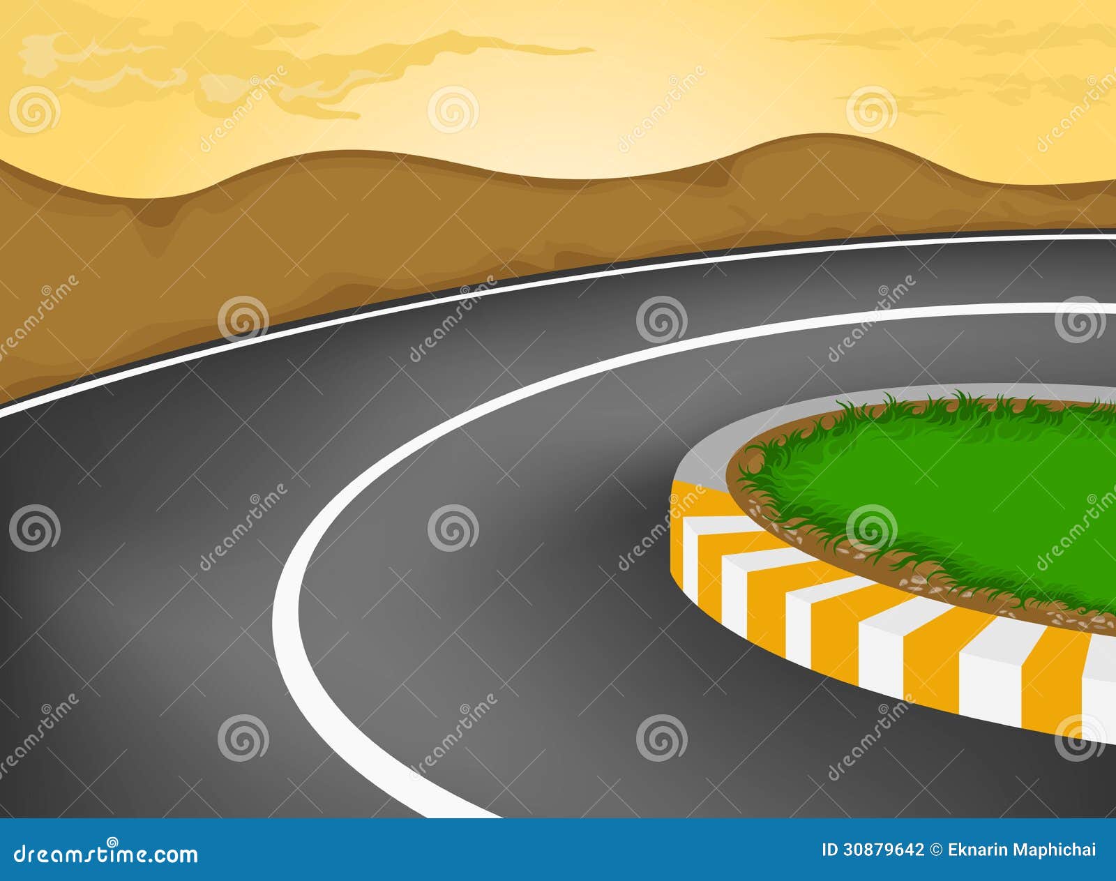 Sharp curve stock illustration. Illustration of signs - 30879642