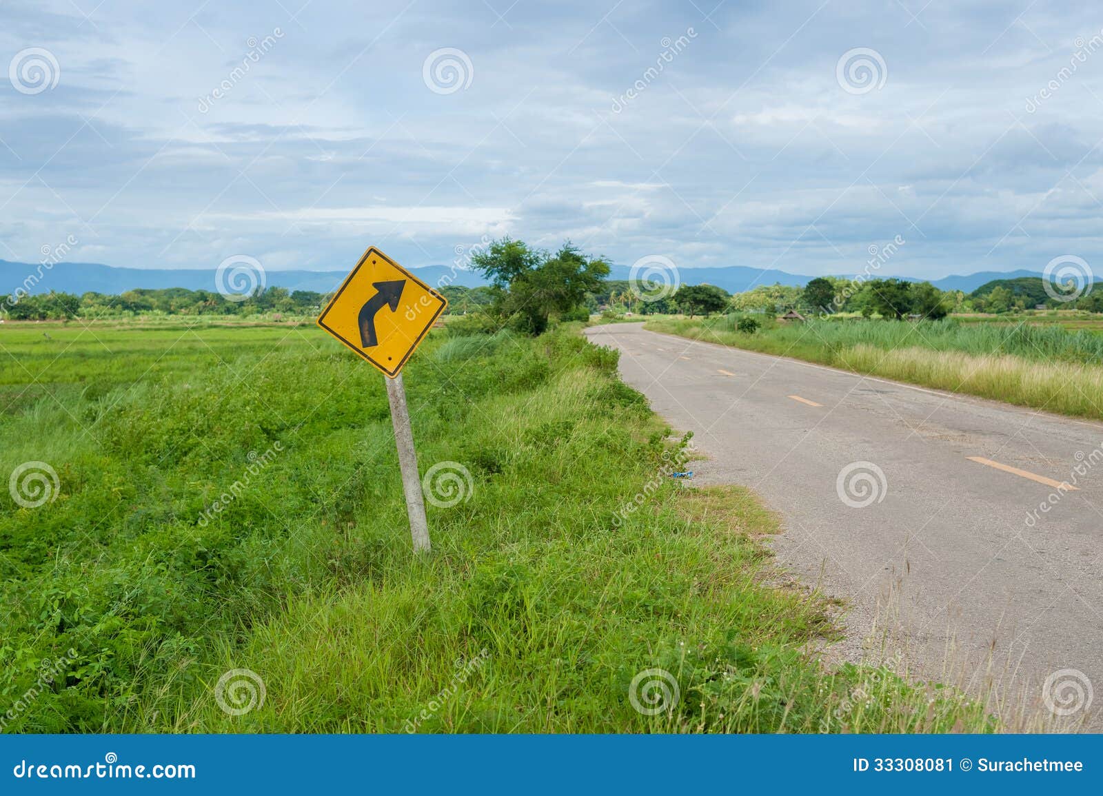 Sharp Curve Of Road Stock Image | CartoonDealer.com #15758167