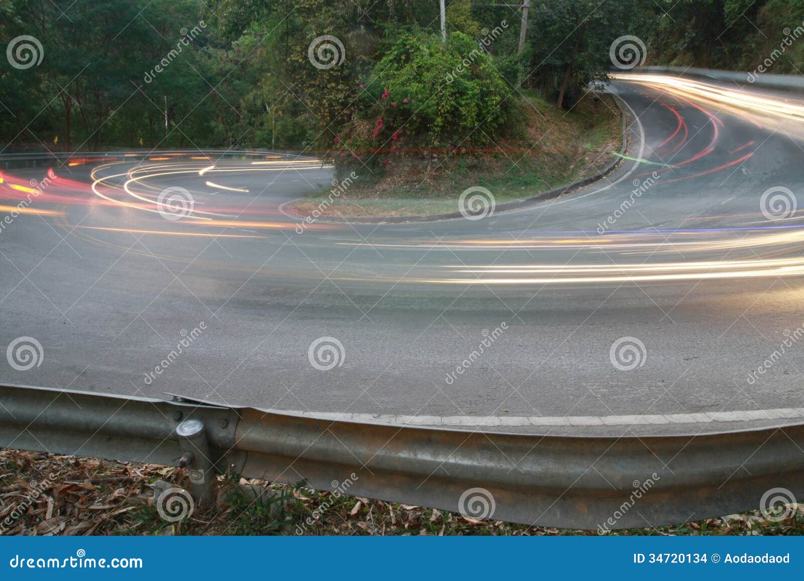 Sharp curve road stock photo. Image of beams, learning - 34720134