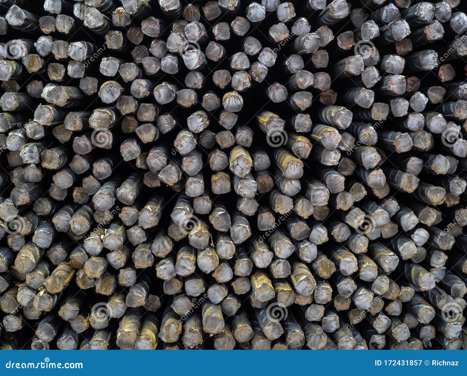 Sharp and Dangerous Metal Rods for Construction. Reinforcement of ...