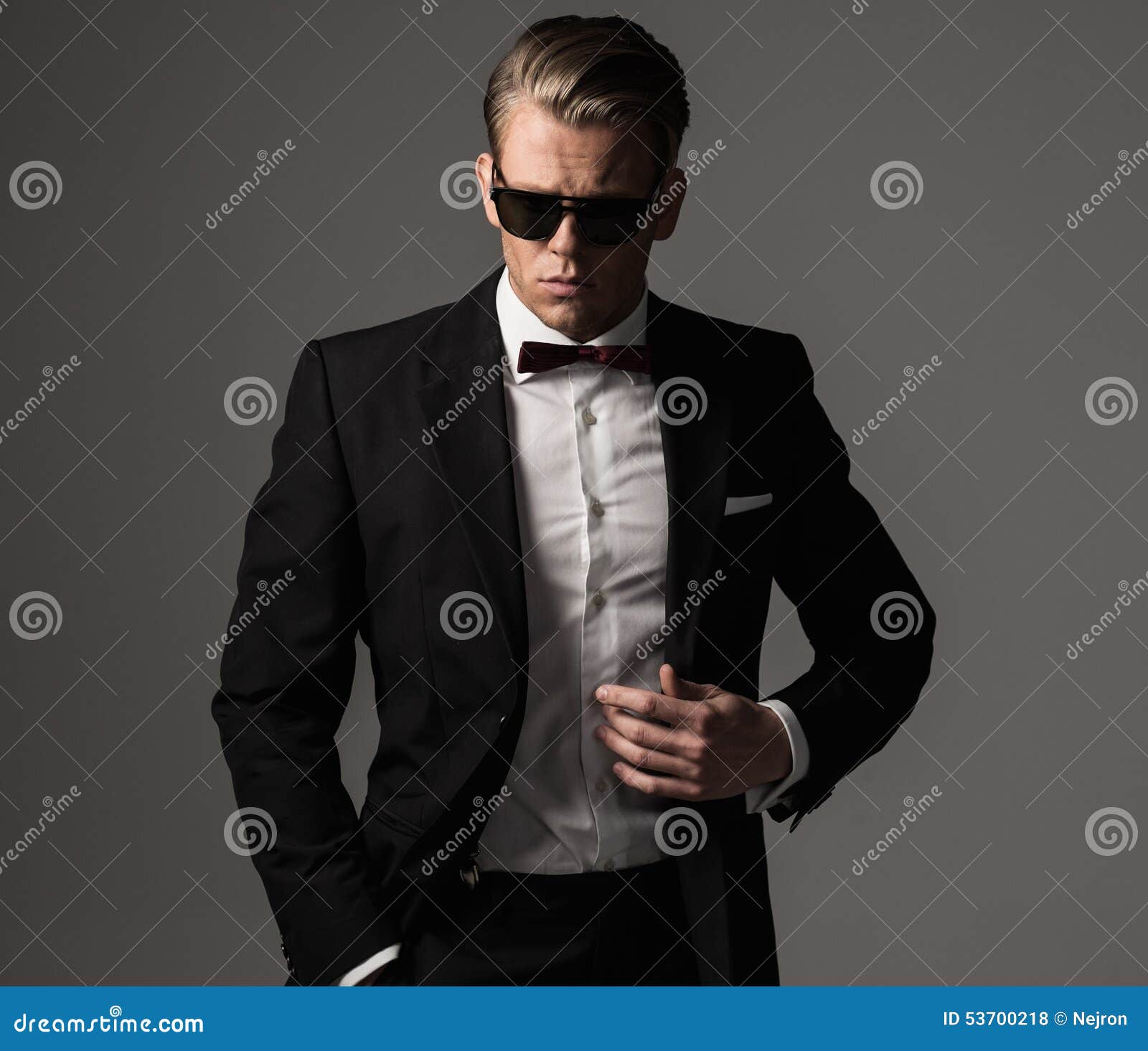 Sharp Dressed Fashionist Wearing Suit Stock Photo - Image of service ...
