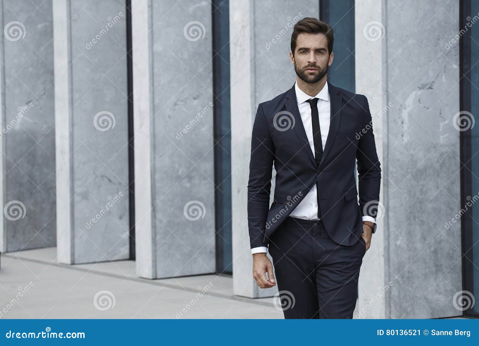 Sharp Dressed Man in Business Suit Stock Image - Image of serious ...