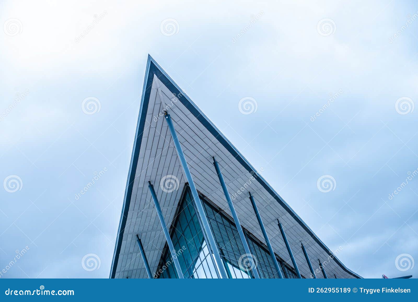 Sharp Edge of a Modern Building.. Stock Image - Image of house, window ...