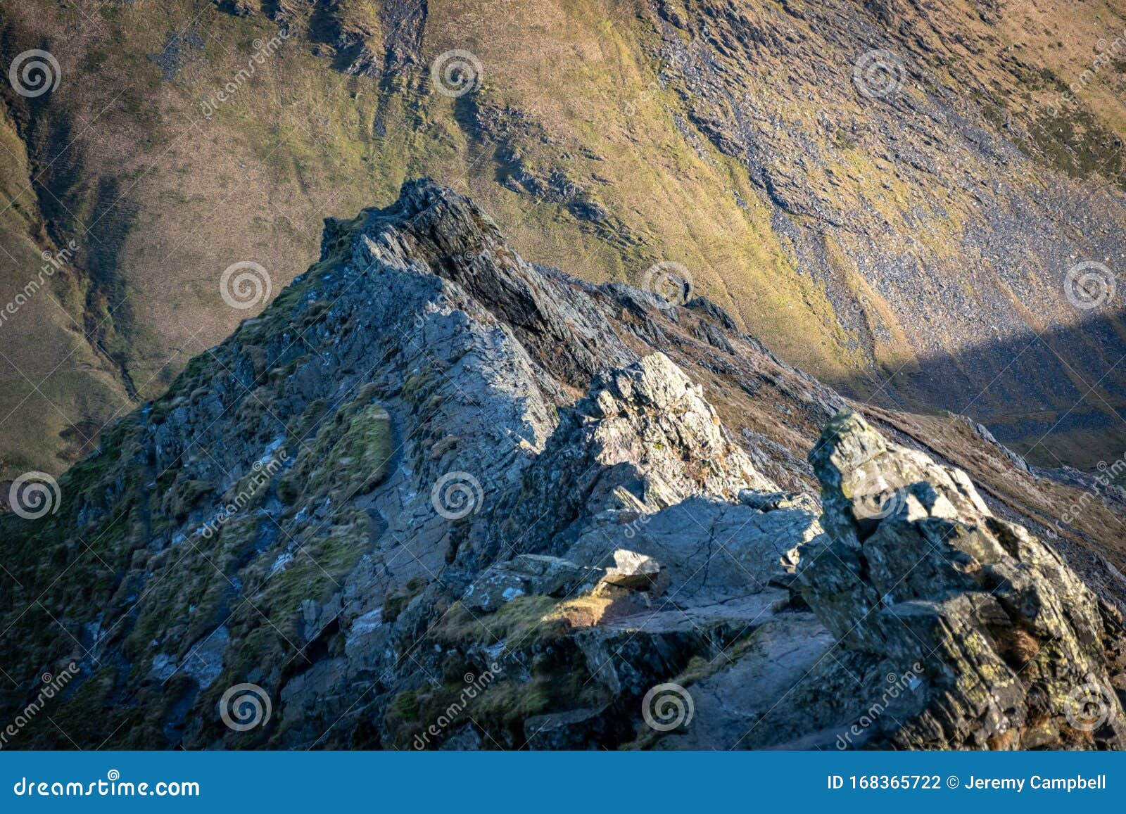 Sharp Edge op Blencathra stock foto. Image of avond - 168365722