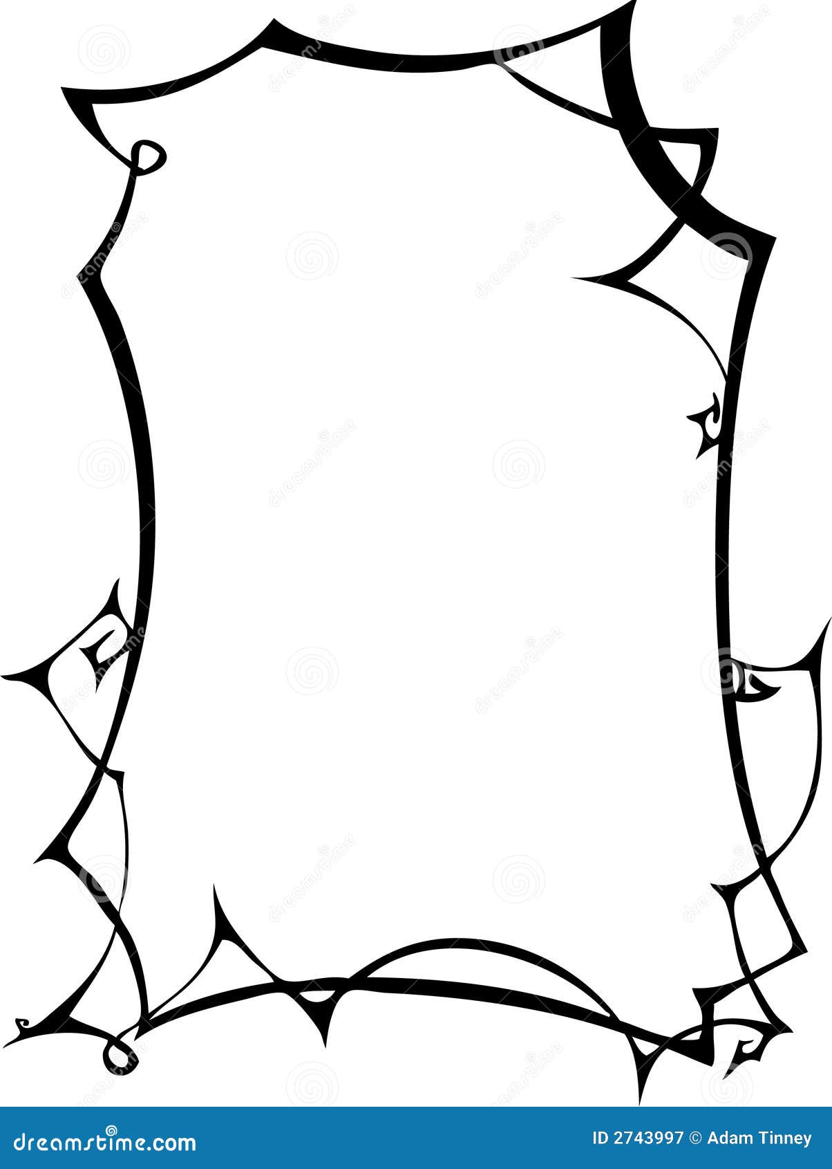 Sharp Edged Border stock vector. Illustration of deco - 2743997