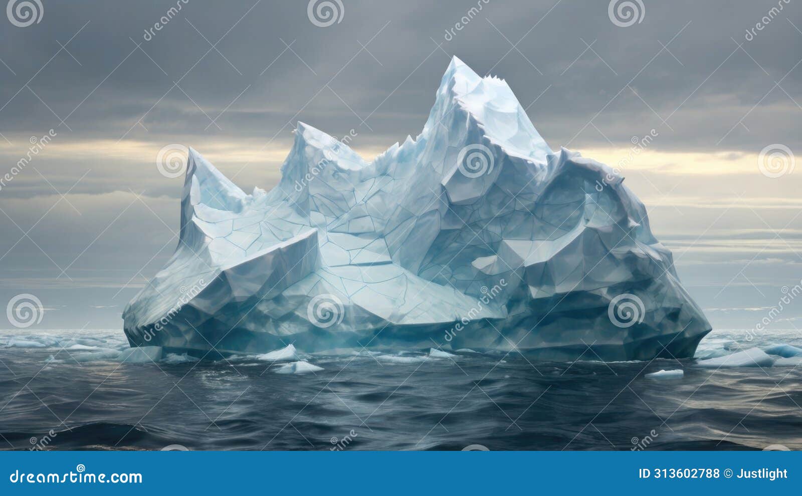 The Sharp Edges and Angular Formation of this Polygonal Iceberg in the ...