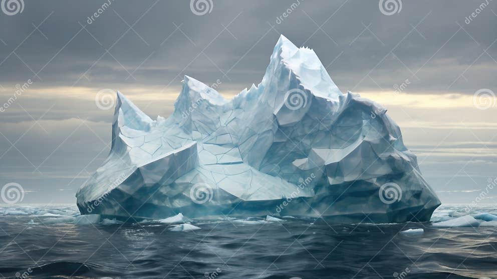 The Sharp Edges and Angular Formation of this Polygonal Iceberg in the ...