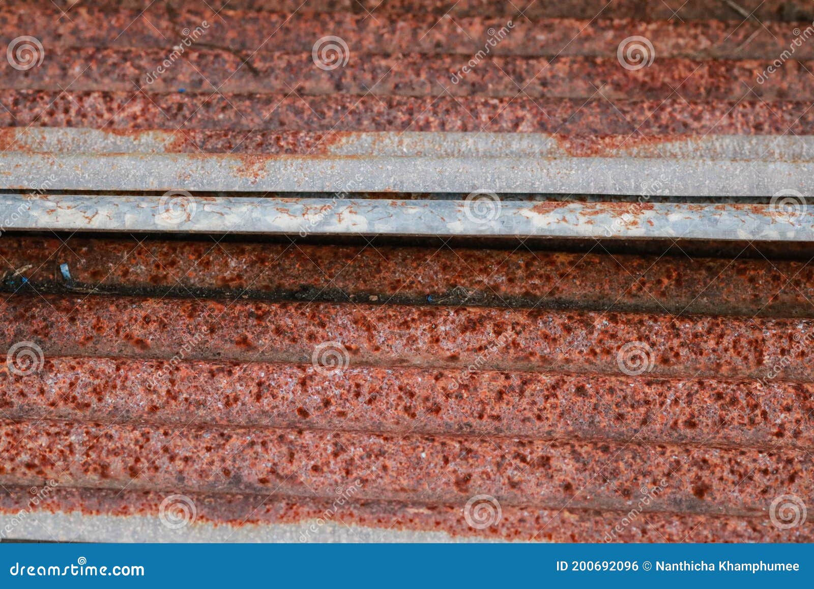 Sharp Edges of the Rusty Metal Sheets Placed on the Floor. Old Aged ...