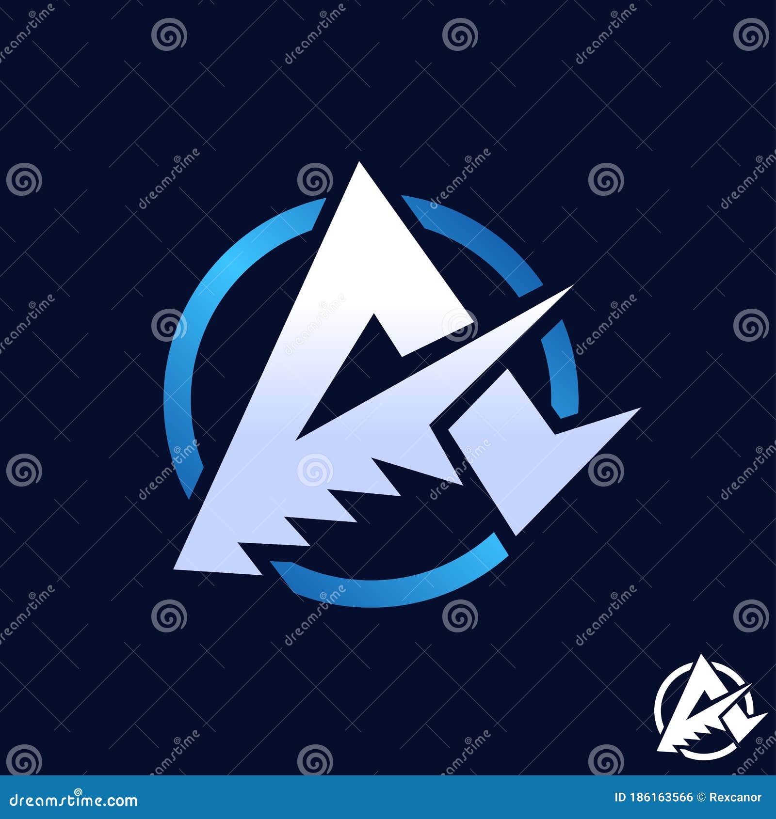 Sharp Fangs A Logo Design Vector Illustration | CartoonDealer.com ...