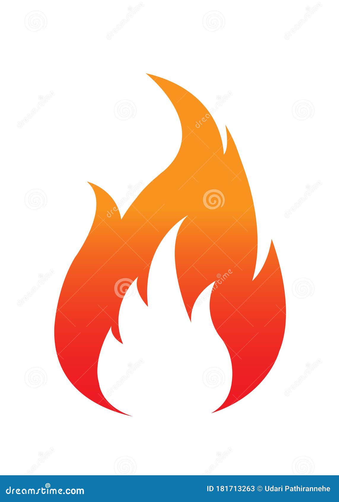 Sharp Fire Flame Icon Vector Stock Vector - Illustration of hell, drawn ...