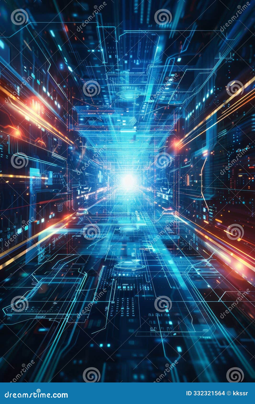 Sharp Focus Background Image for Technology Product. Stock Illustration ...