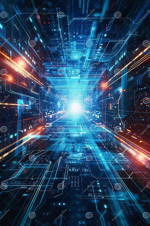 Sharp Focus Background Image for Technology Product. Stock Illustration ...