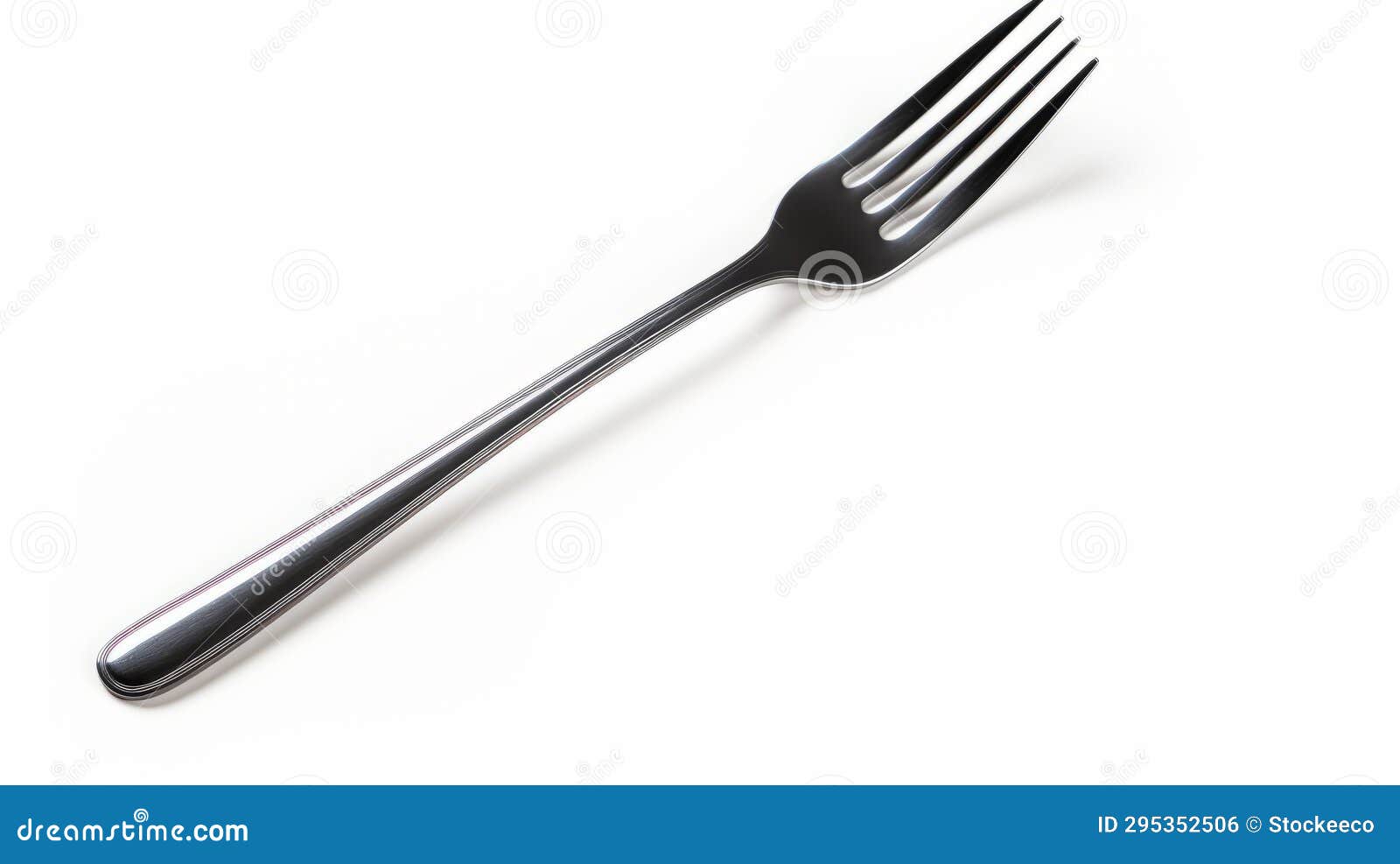 Darkly Comedic Fork Isolated on White Background Stock Illustration ...