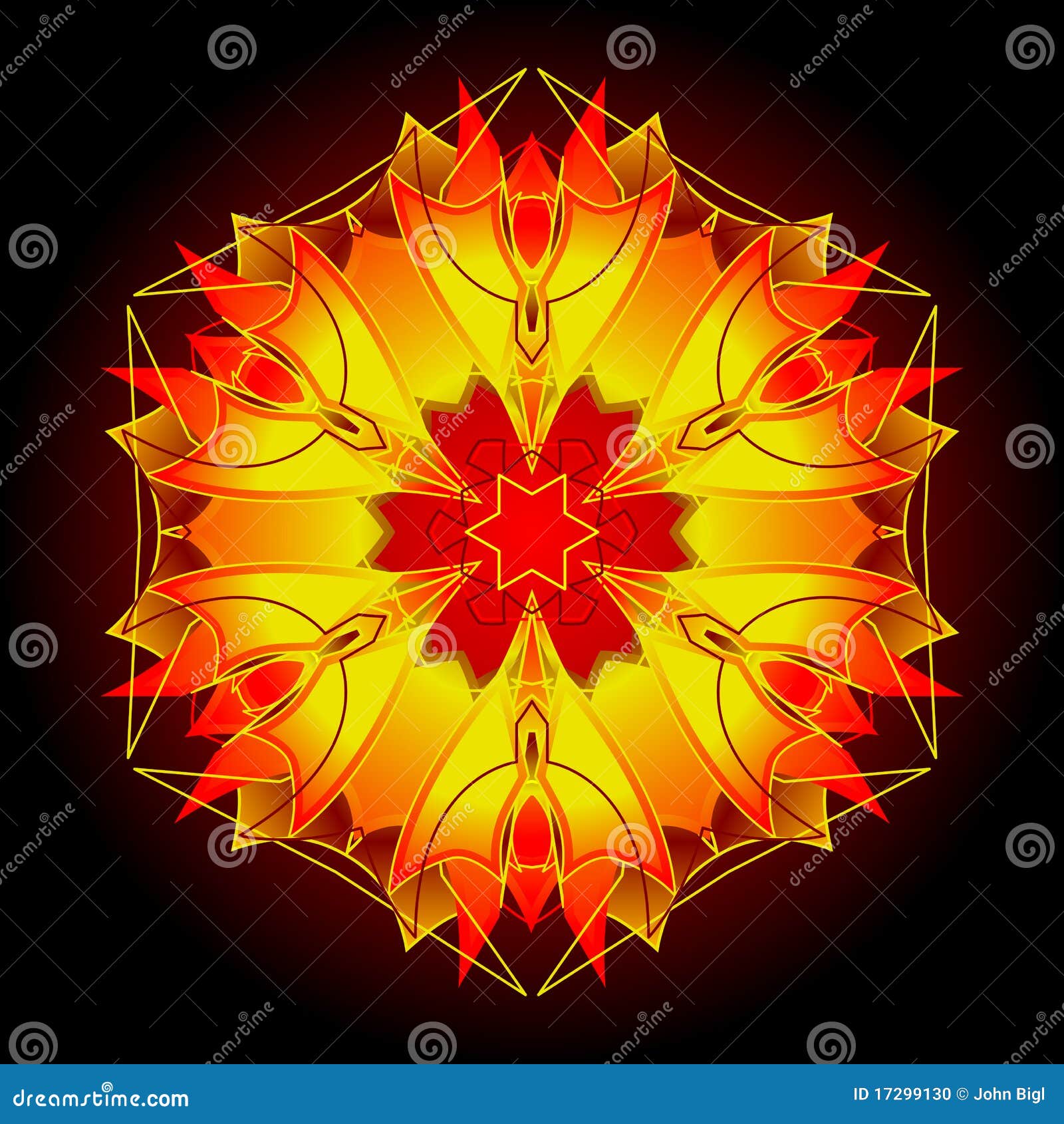 Sharp Goth Fire Design Vector Illustration | CartoonDealer.com #17299130