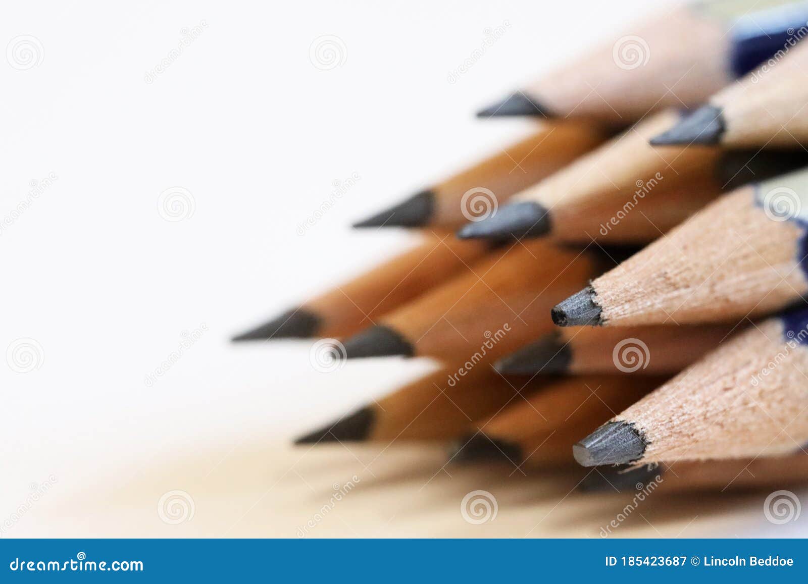 Sharp Graphite Lead Pencils in Various Compositions and Arrangements ...