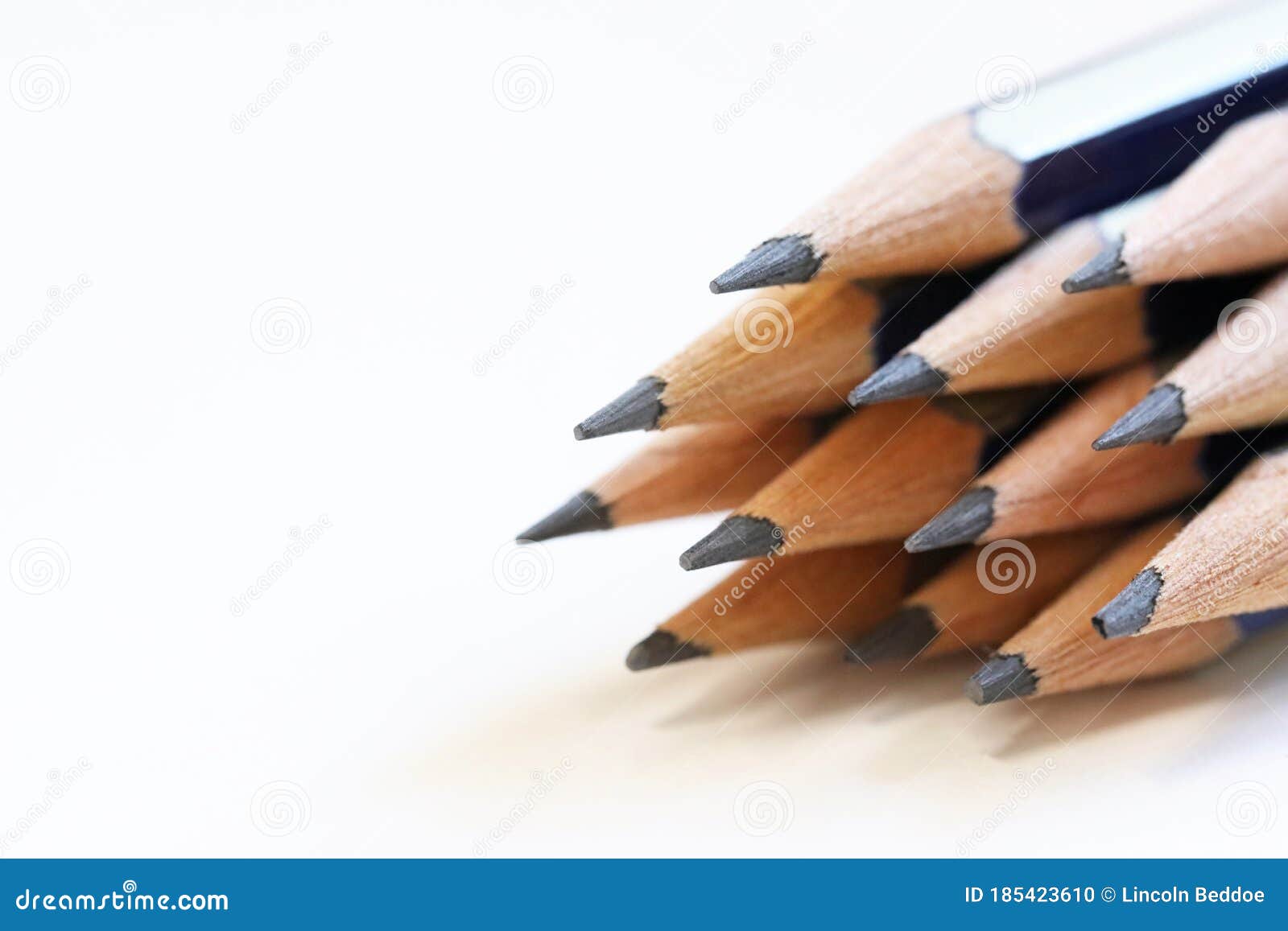 Sharp Graphite Lead Pencils in Various Compositions and Arrangements ...