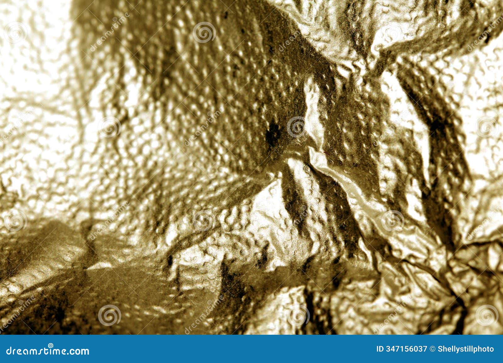 Sharp Jagged Metal Shiny Foil Reflactive Gold Background Stock Image ...