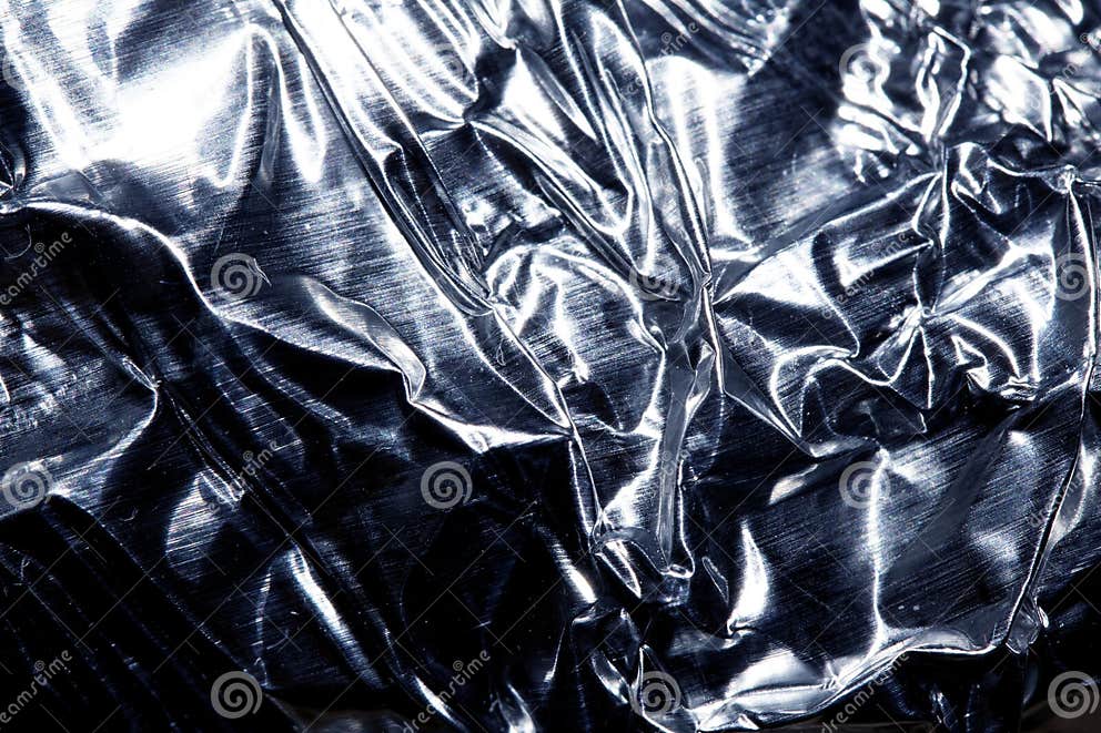 Sharp Jagged Metal Shiny Foil Reflactive Silver Background Stock Image ...