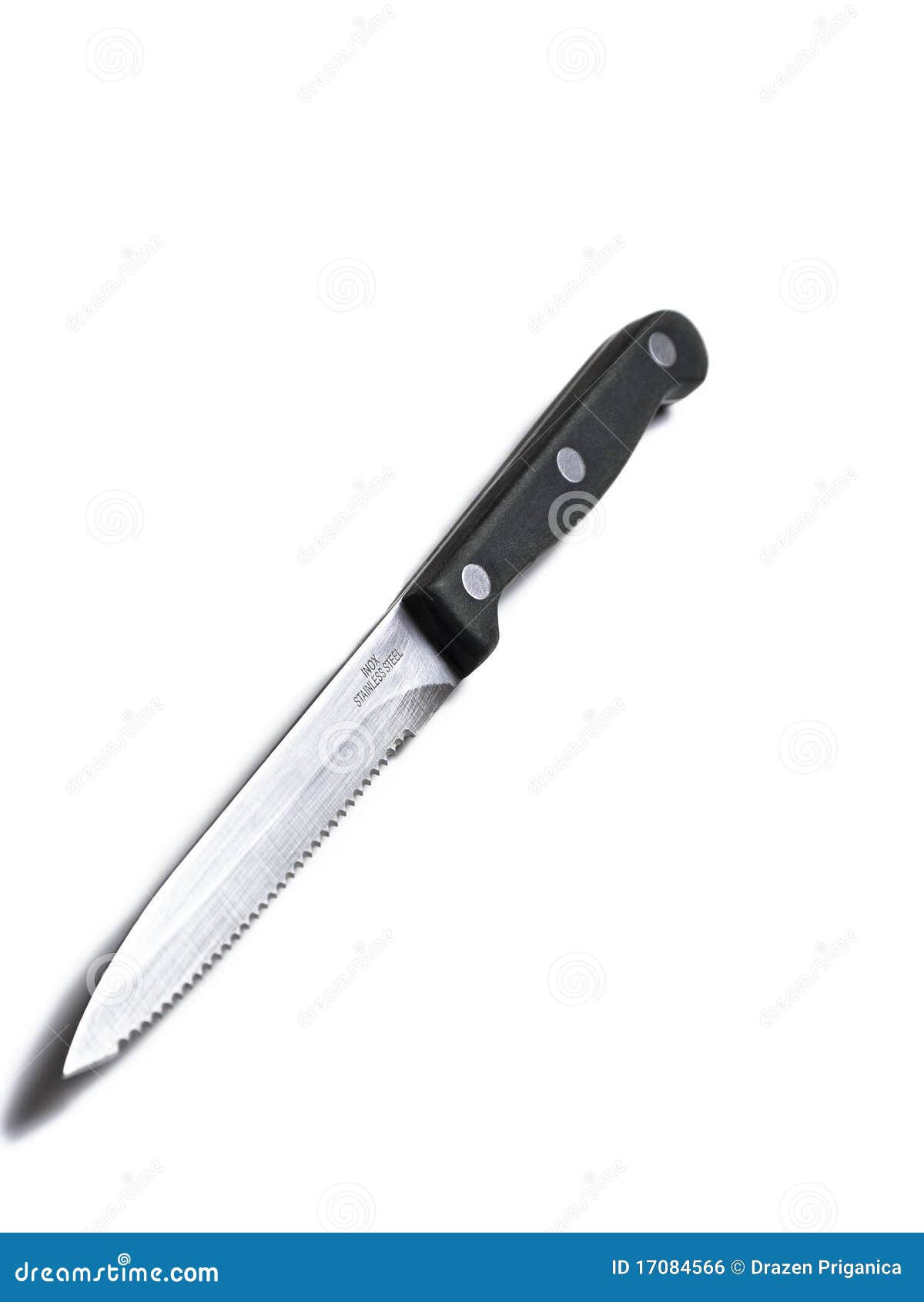 Sharp Kitchen Knife Isolated Stock Photo - Image of utensil, knife ...