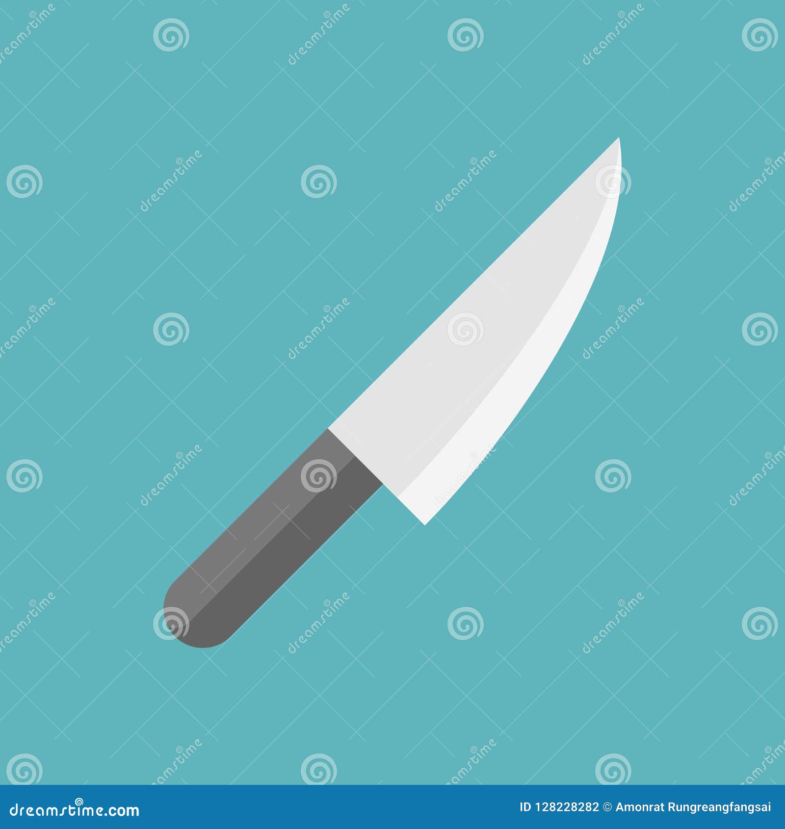 Sharp Knife Icon, Flat Design Isolated Vector Stock Vector ...