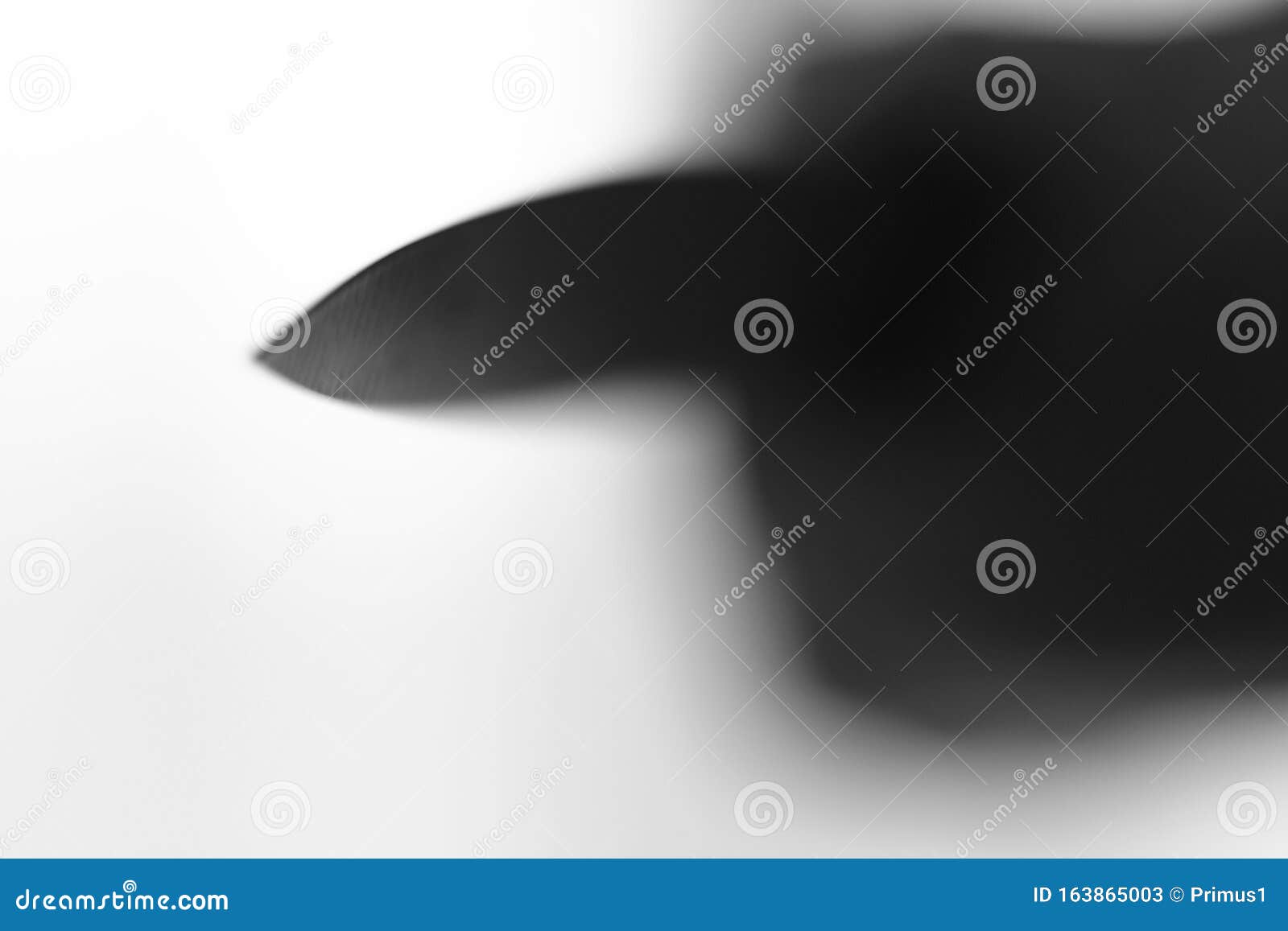 Sharp Knife Point and Palm Hand Holding it Stock Image - Image of close ...