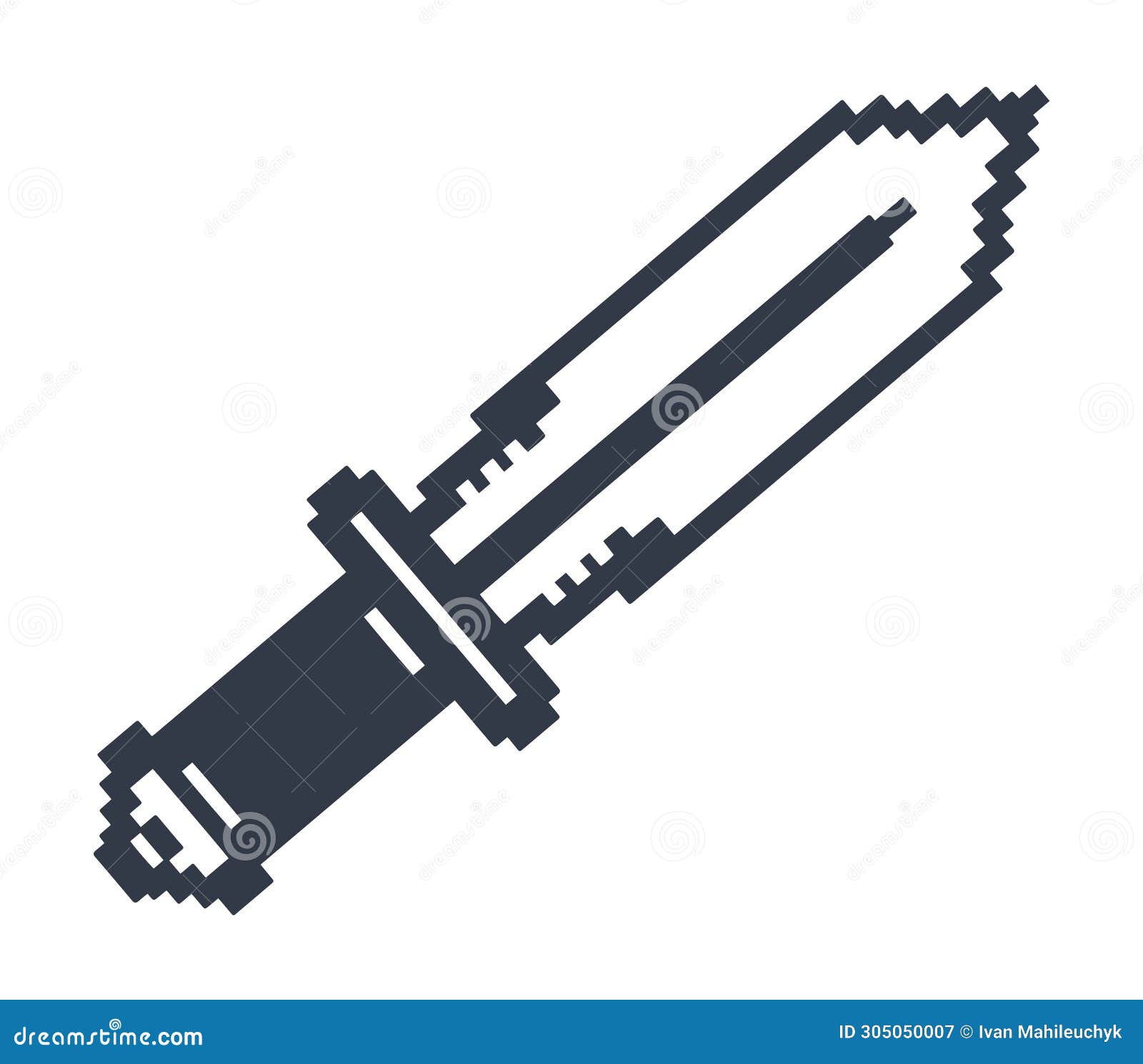 Sharp Knife Vintage Emblem Monochrome Stock Vector - Illustration of ...