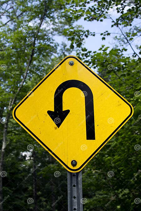 Sharp left turn sign stock photo. Image of sign, left - 25407898