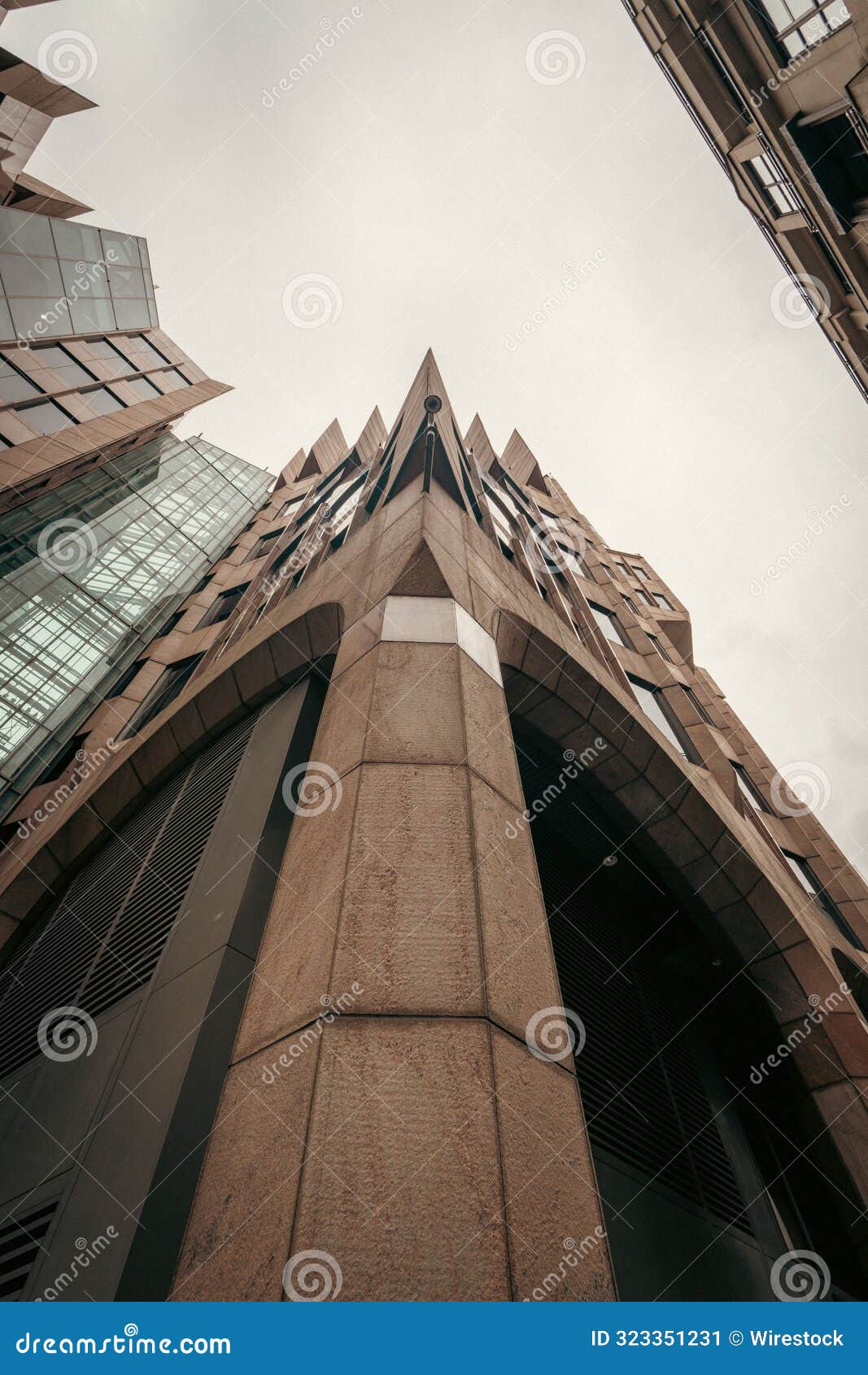 Sharp Lines Modern Architectural Perspective Editorial Photo - Image of ...