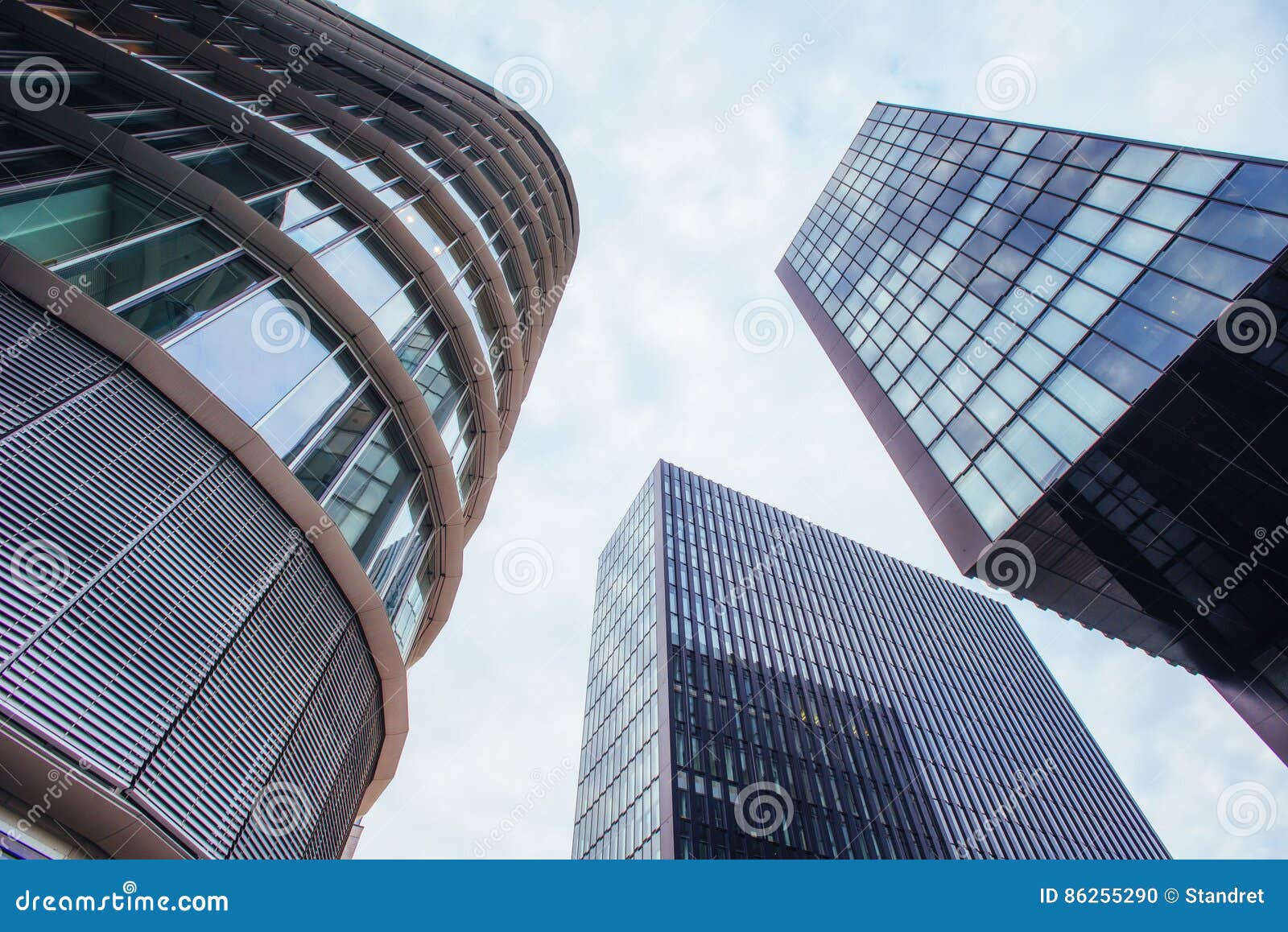 Sharp Lines from Modern Architecture Against a Blue Sky. Dyusild Stock ...