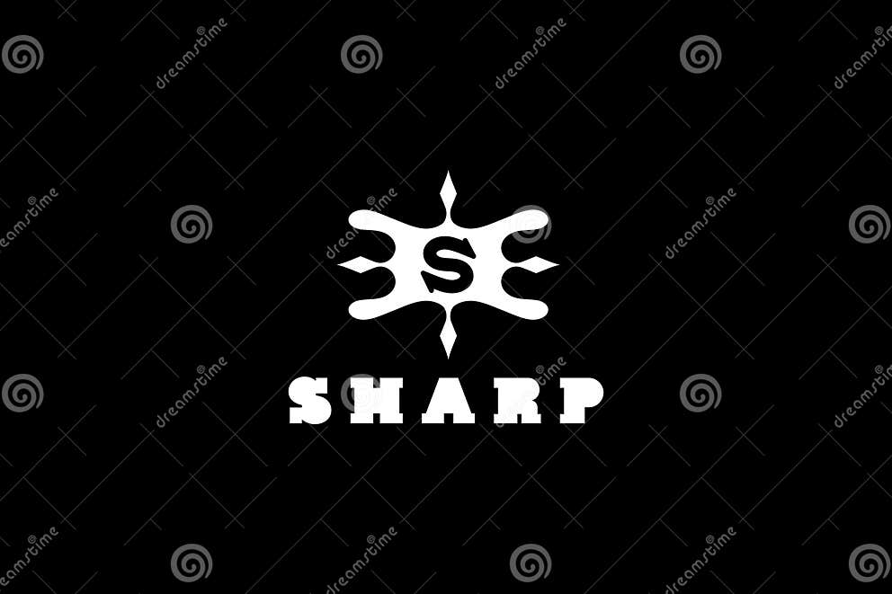 Sharp Logo Design with Letter S Stock Vector - Illustration of vensel ...