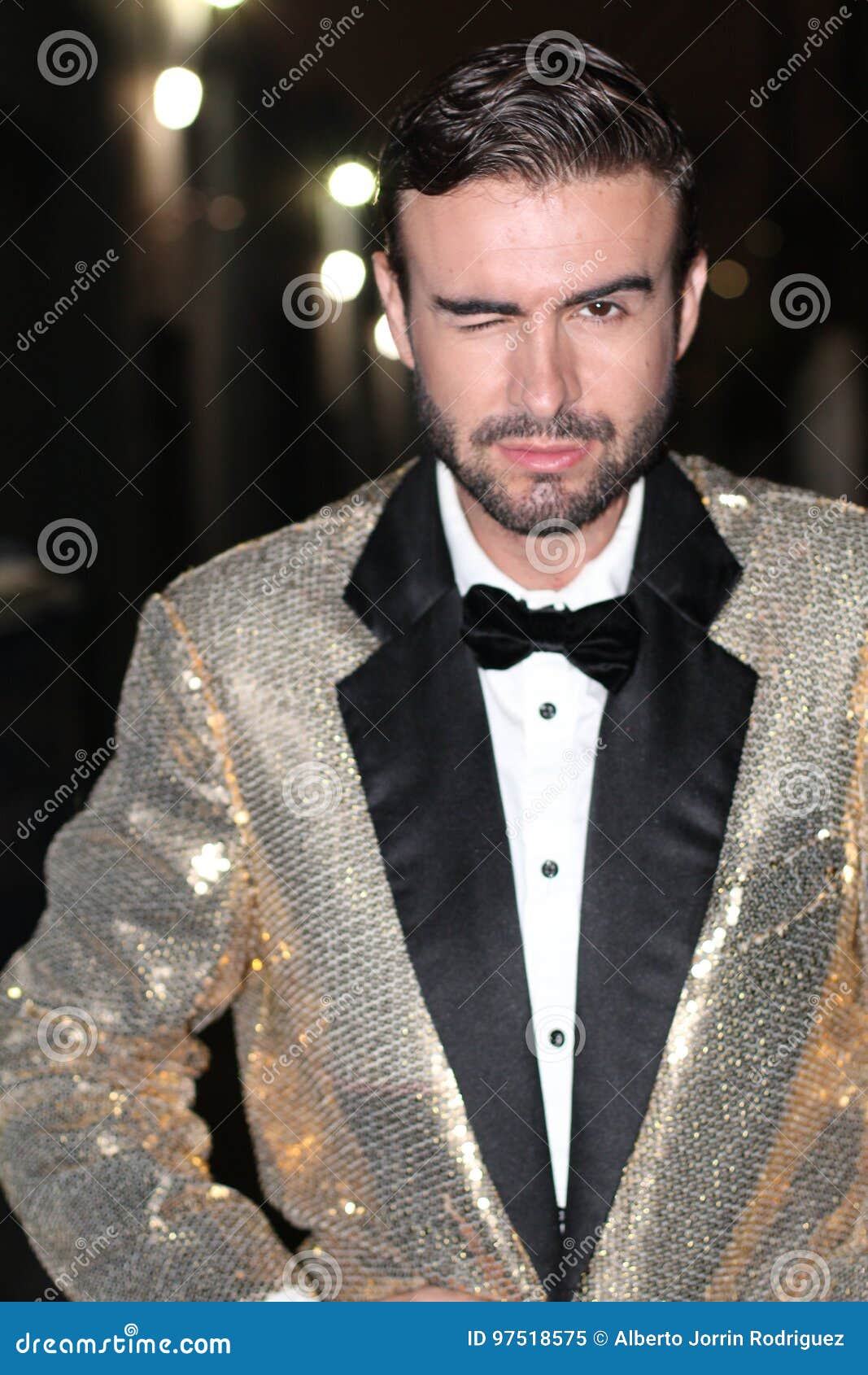 Sharp Looking Gentleman Winking Outdoors Stock Image - Image of male ...