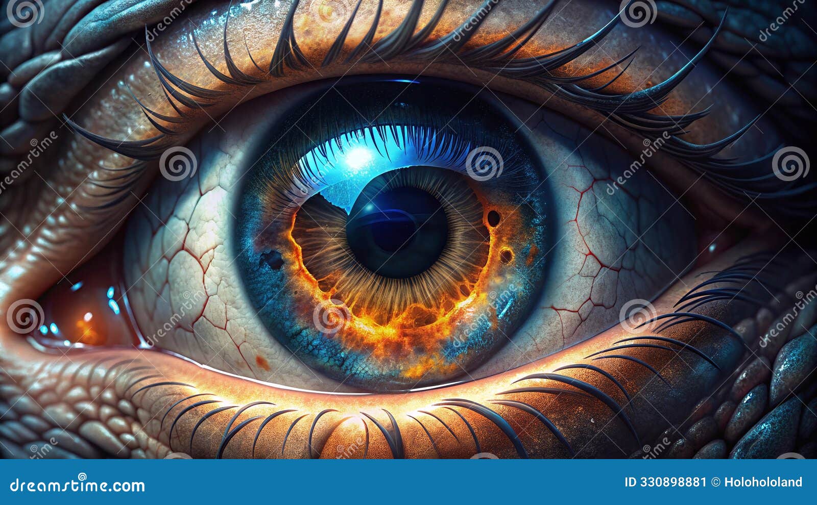 Sharp Macro Photos of the Human Eye Reveal Mysterious Details Stock ...