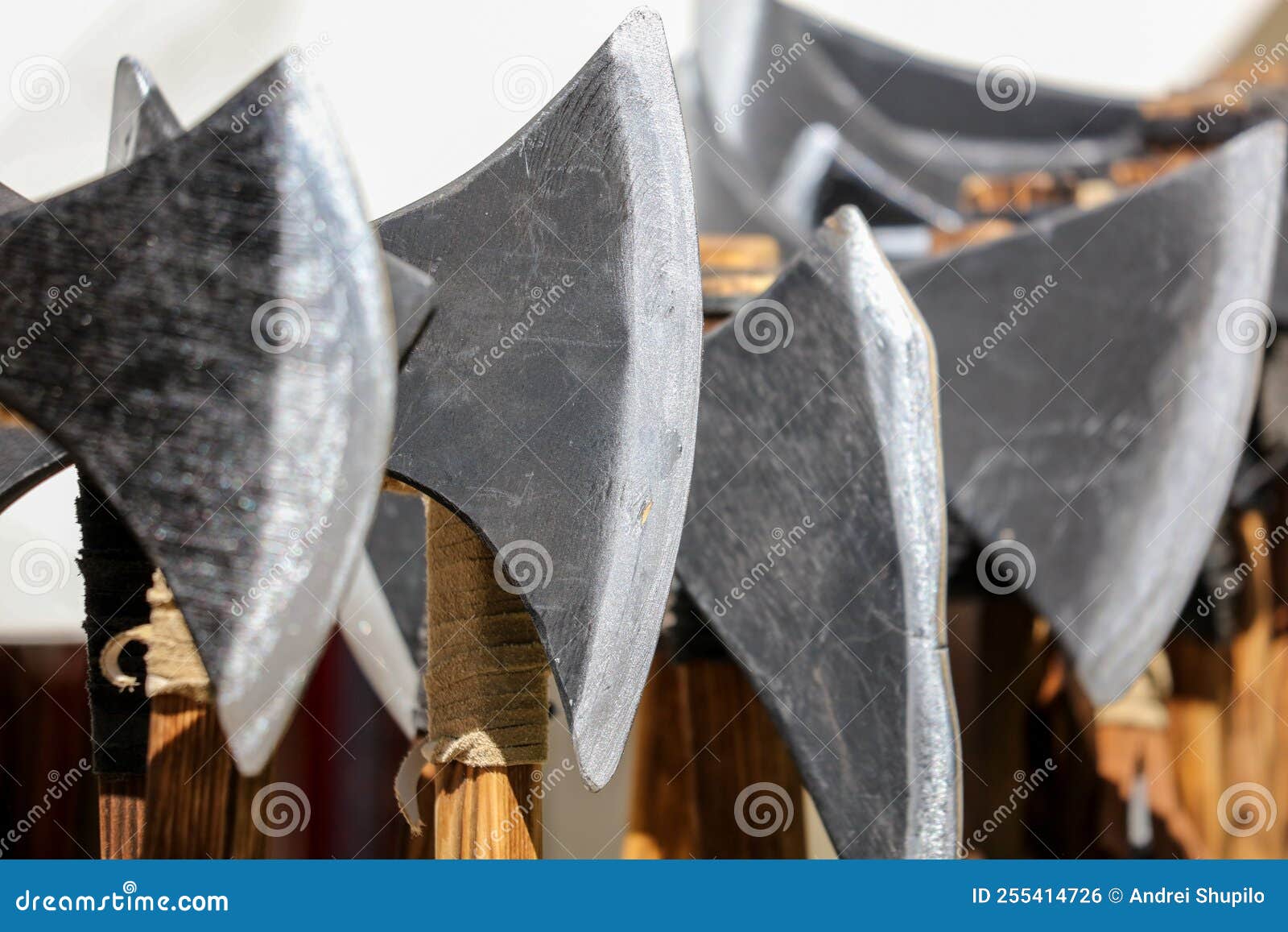 Sharp Metal Axes on the Counter Stock Photo - Image of vintage, dagger ...