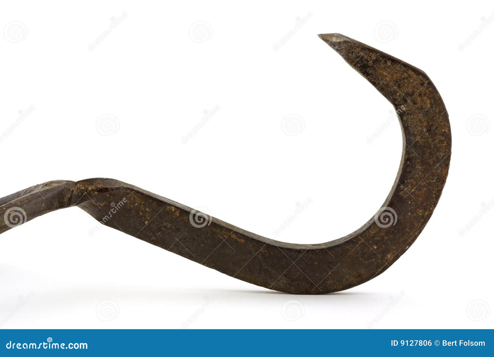 Sharp metal hook stock photo. Image of white, point, antique - 9127806