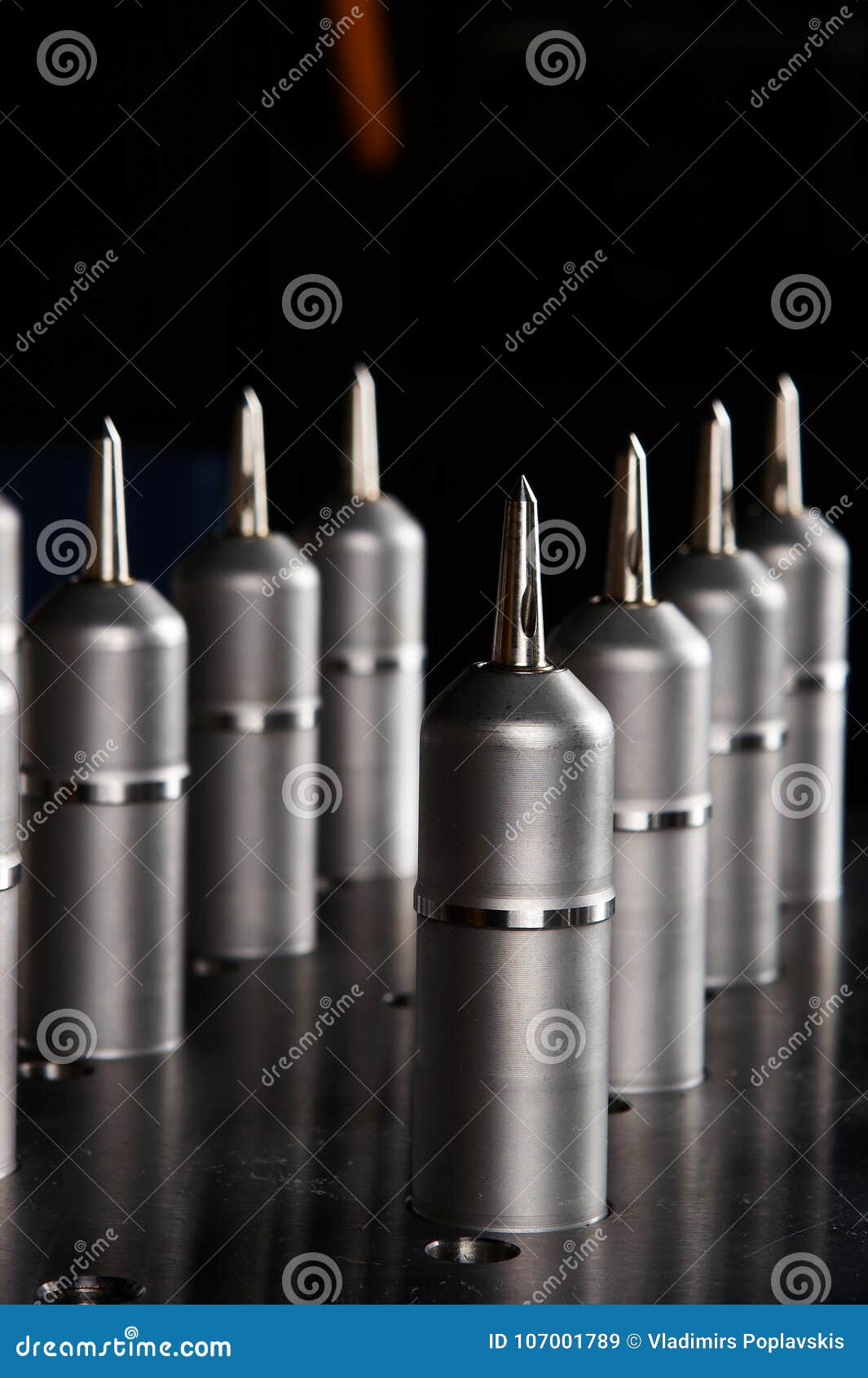 Sharp metal objects. stock image. Image of metallic - 107001789