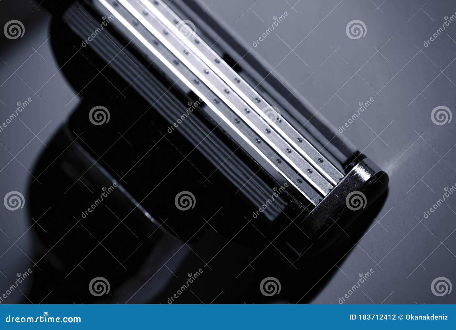 Sharp Metal Razor Blade Shaving Machine Stock Photo - Image of barber ...