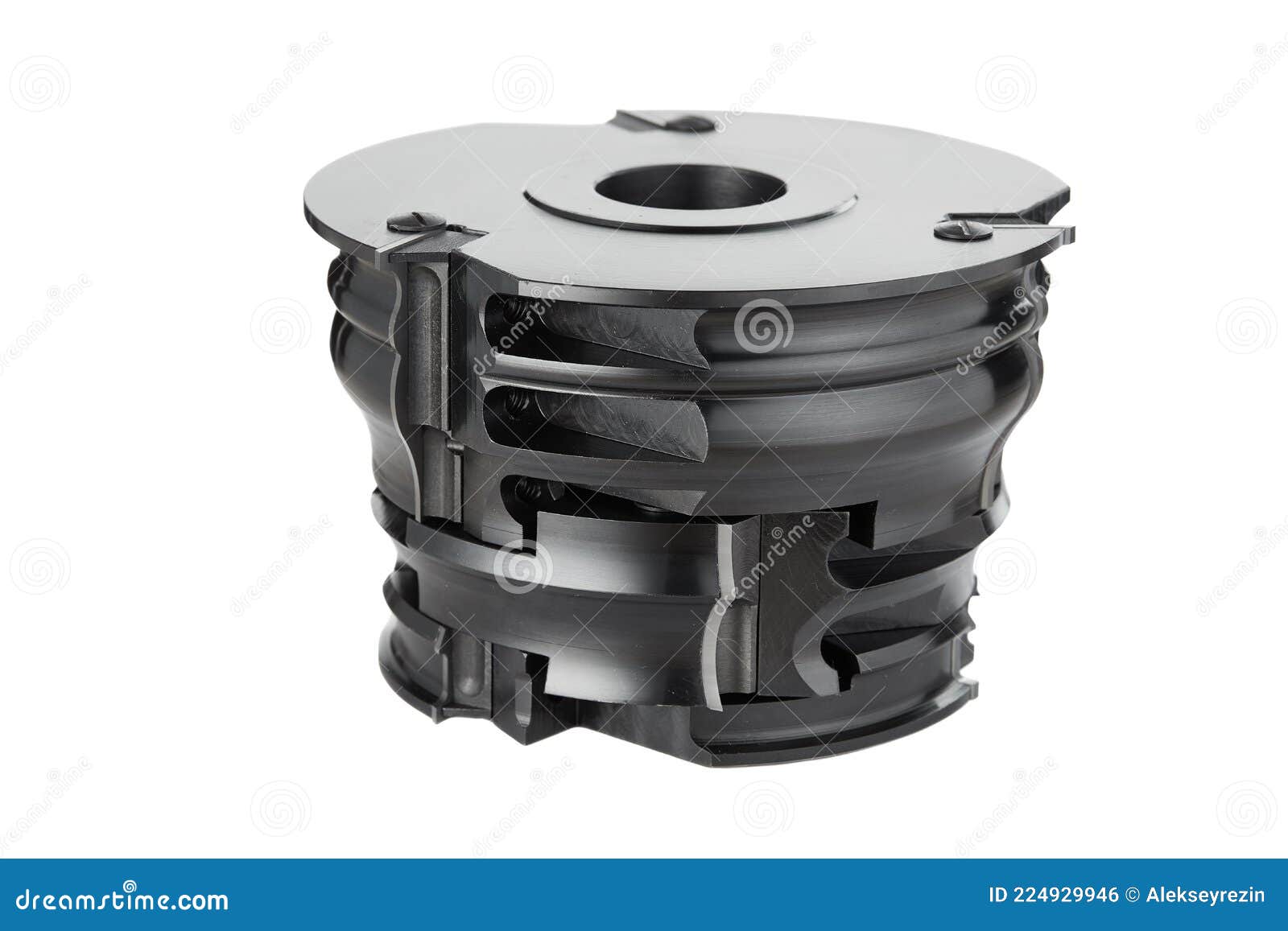 Sharp Milling Cutter Isolated on White Background Stock Photo - Image ...