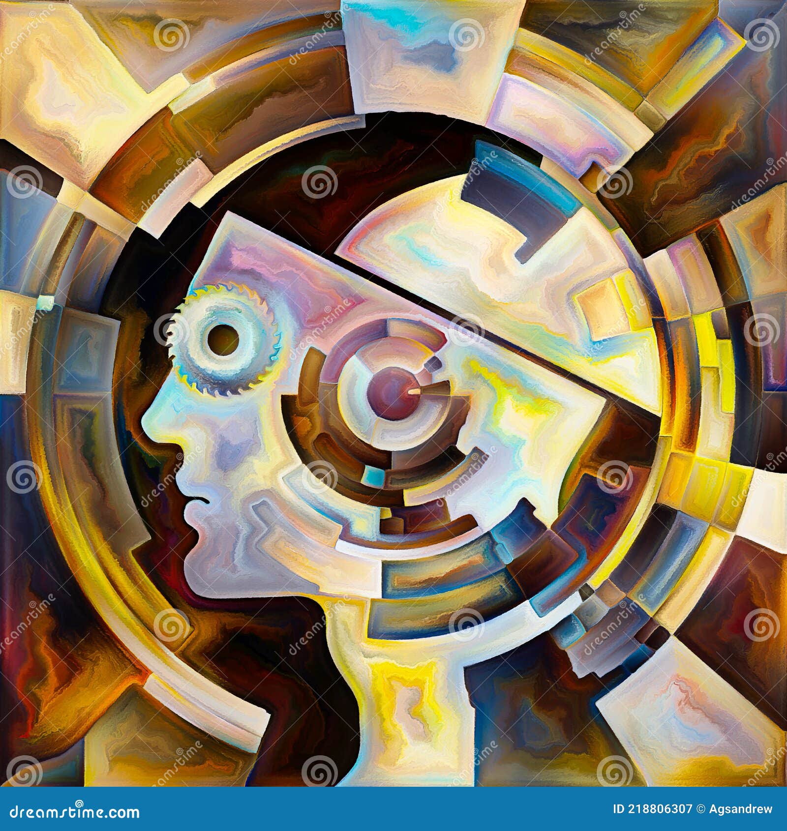 Sharp Mind stock illustration. Illustration of imagination - 218806307