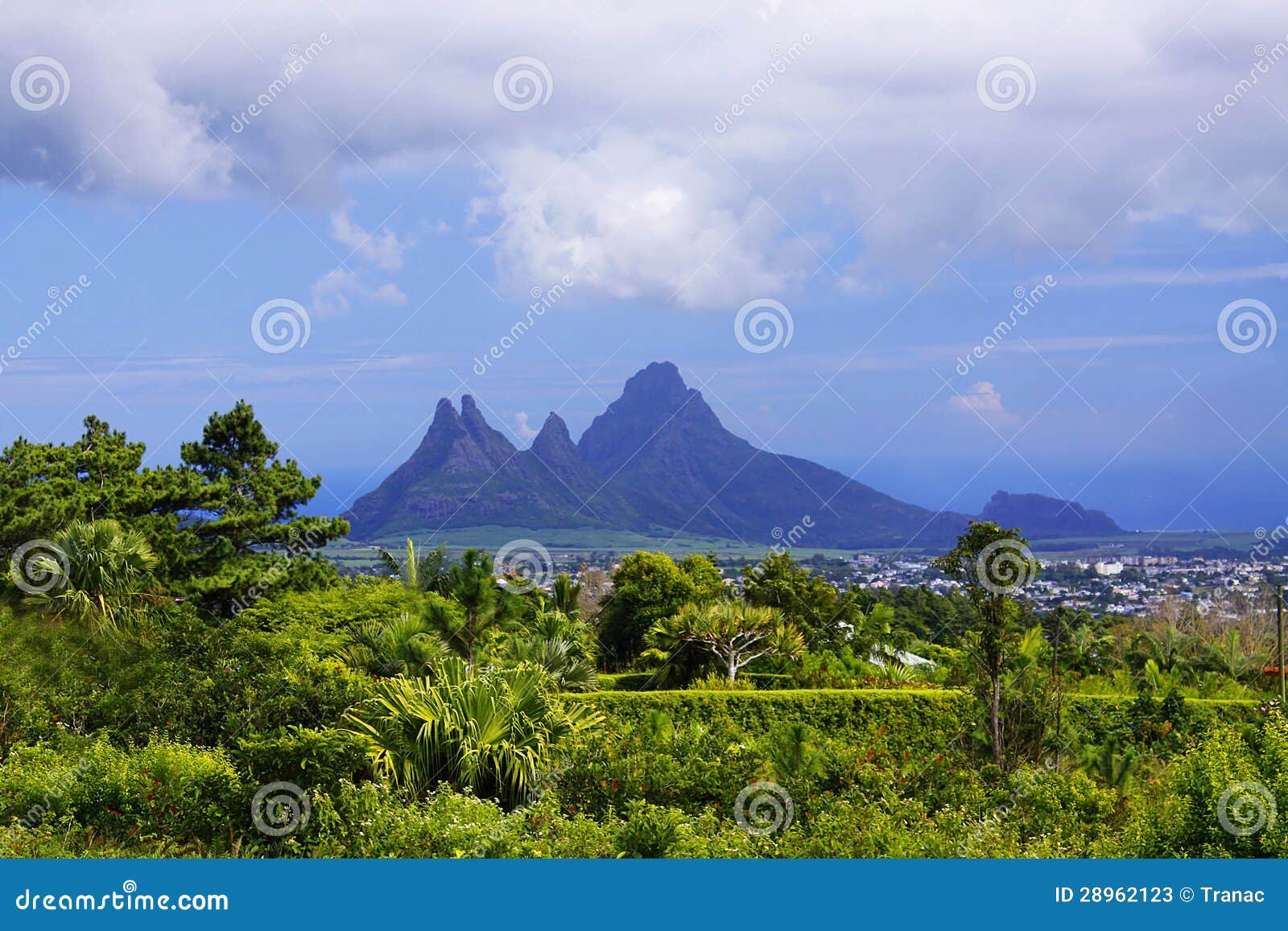 Sharp Mountains at Mauritius Stock Image - Image of town, sharp: 28962123