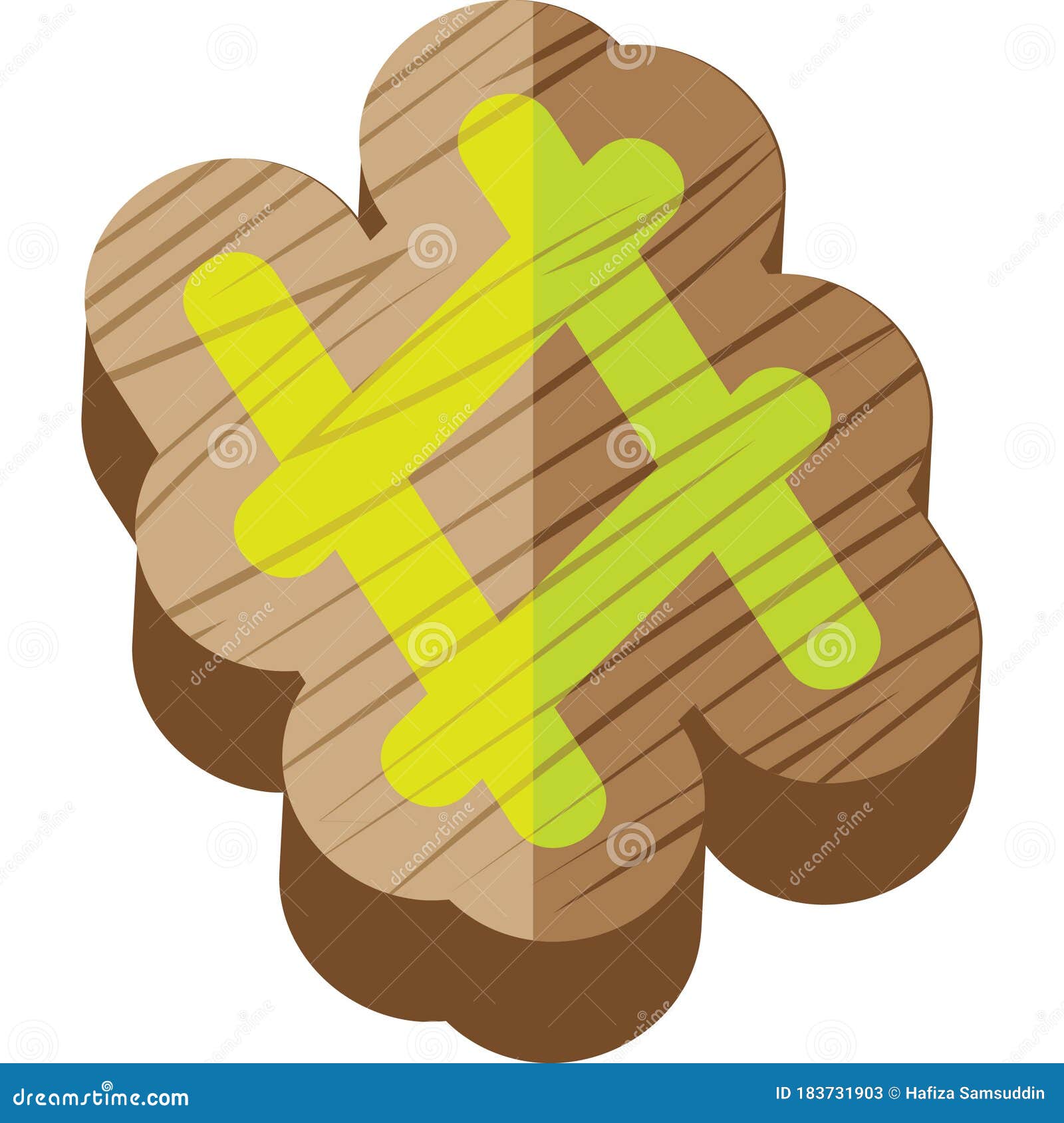 Sharp Musical Note. Vector Illustration Decorative Background Design ...