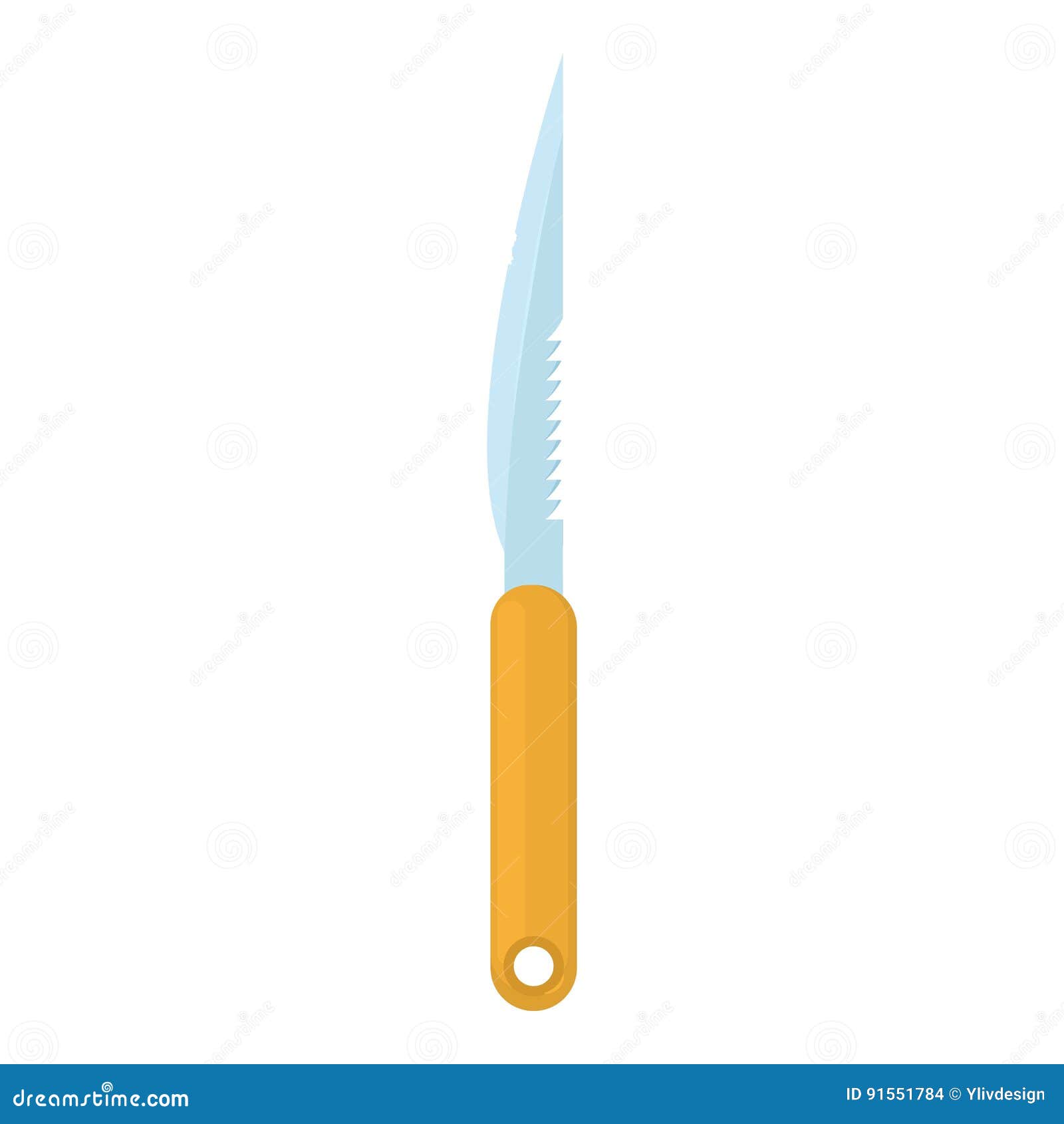 Sharp Narrow Knife Icon, Cartoon Style Stock Vector - Illustration of ...
