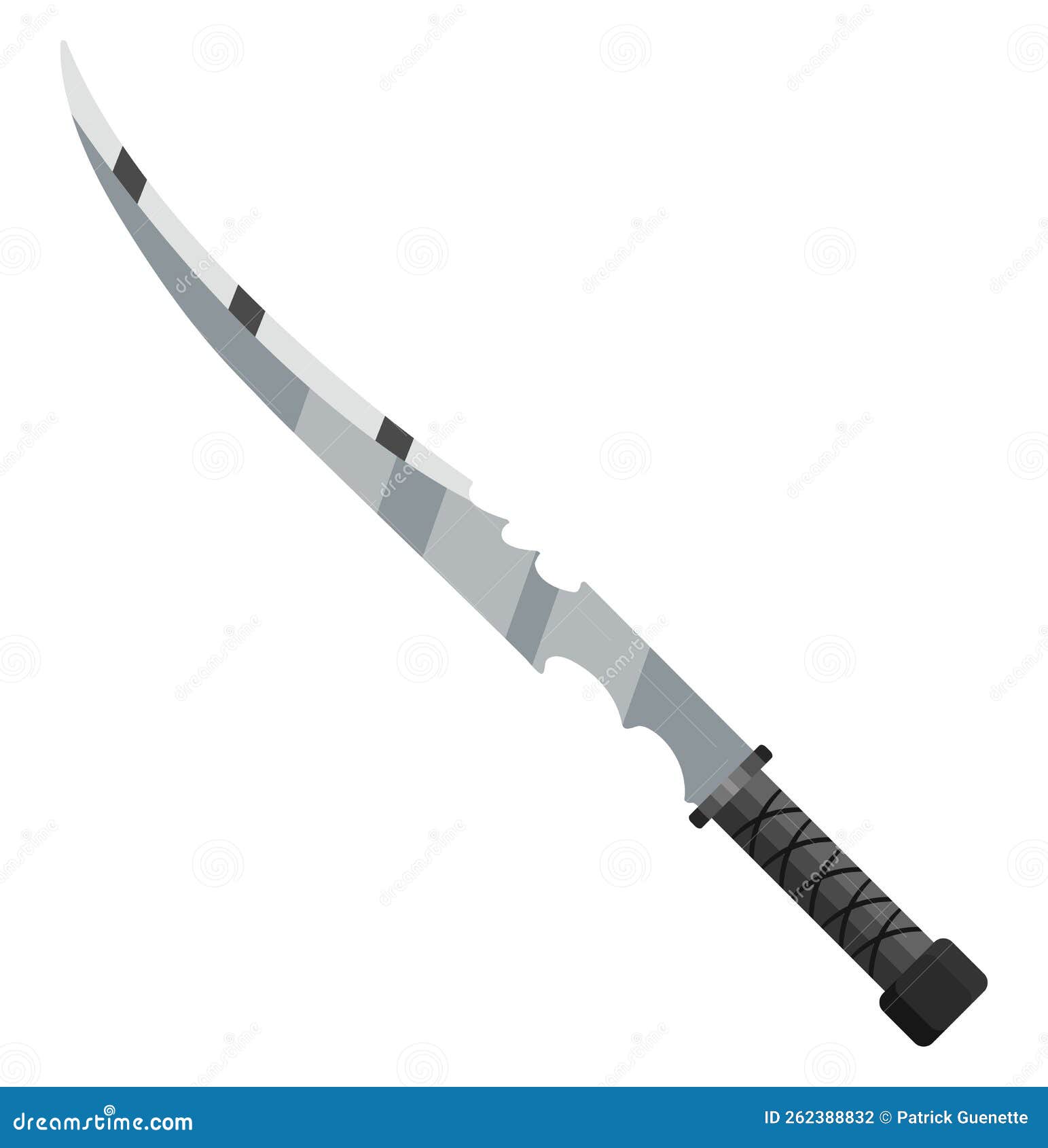 Sharp ninja swords, icon stock vector. Illustration of graphic - 262388832