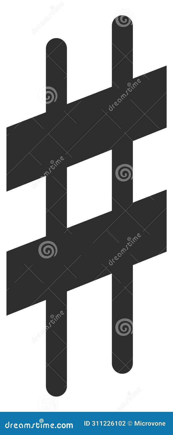 Sharp Note Symbol. Music Sound Notation Icon Stock Illustration ...