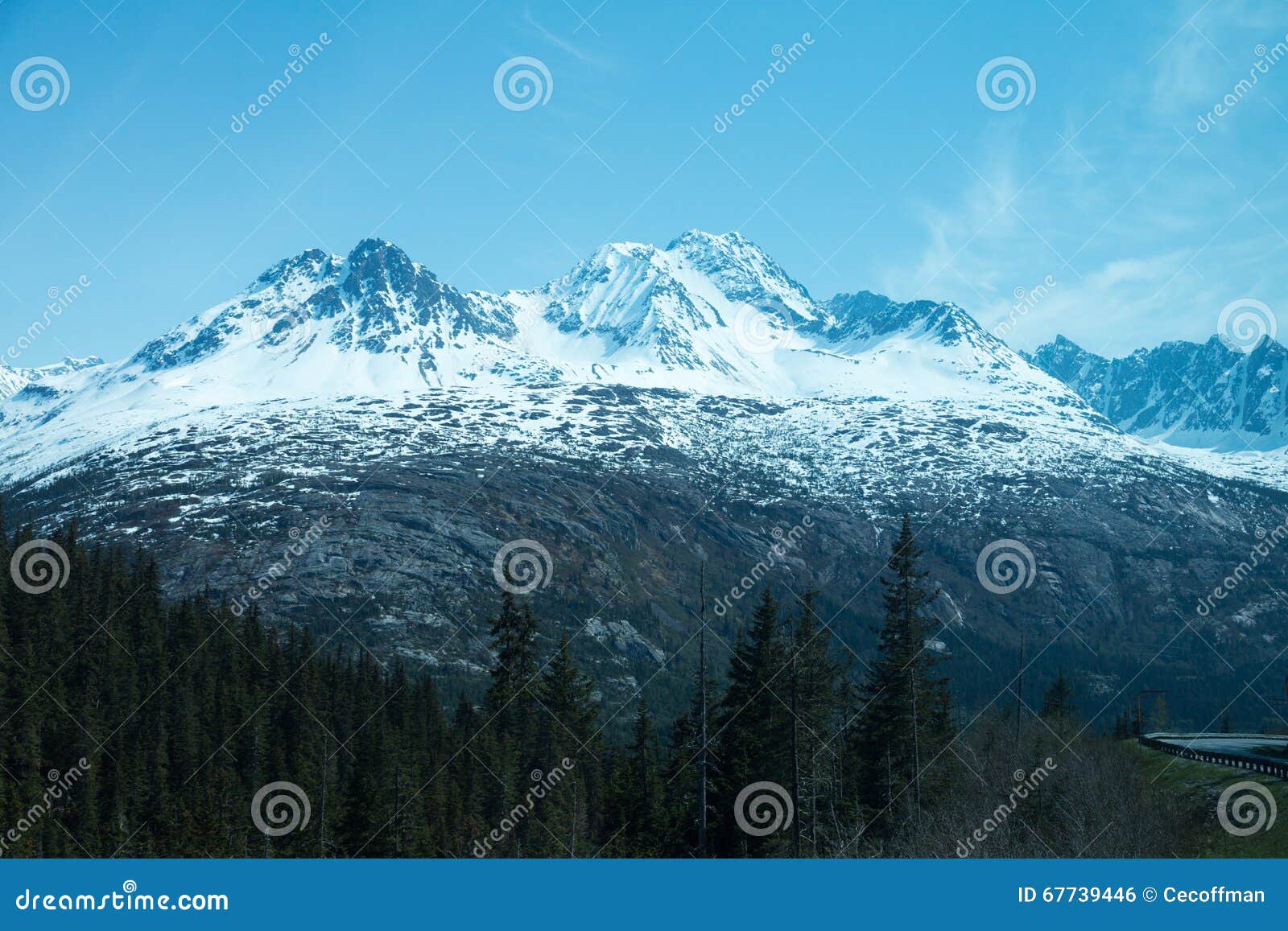 Sharp Peaks stock photo. Image of railroad, landscape - 67739446