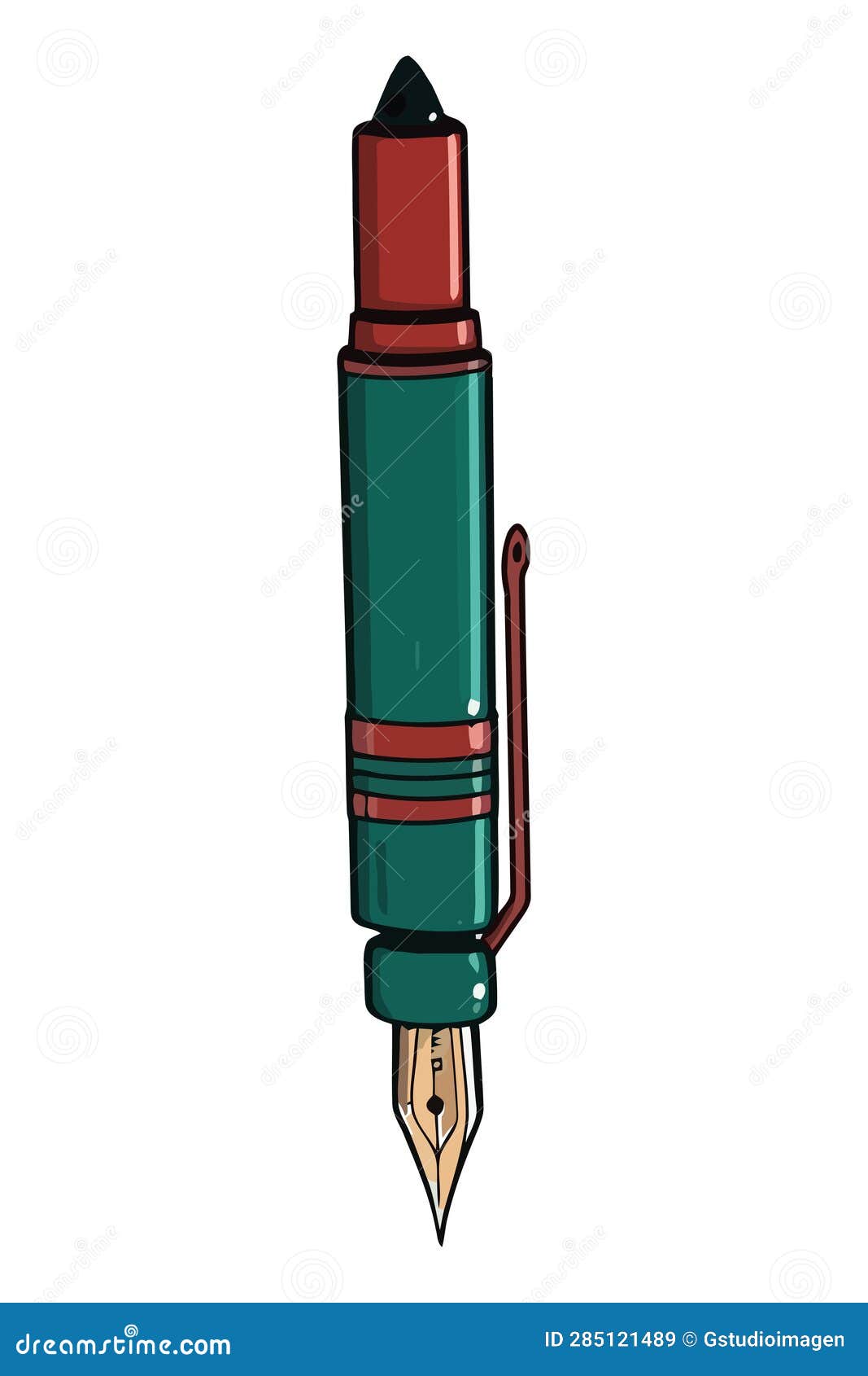 Sharp pen illustration stock vector. Illustration of work - 285121489