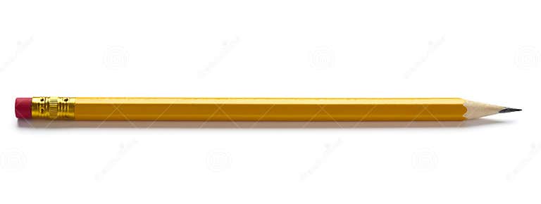Sharp pencil isolated stock photo. Image of stationery - 16245082